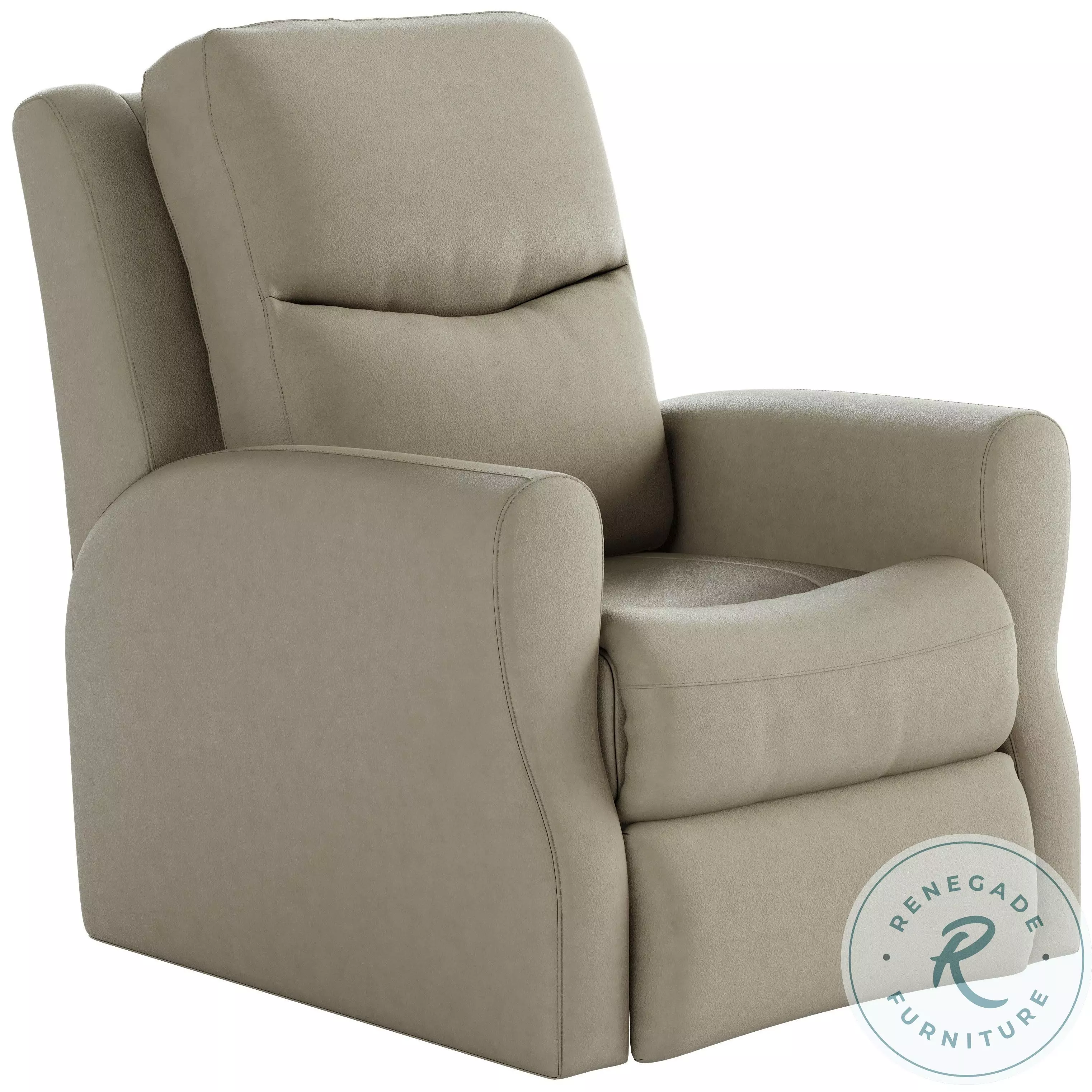 Fame Maximus Eggshell Swivel Rocker Recliner From Southern Motion ...