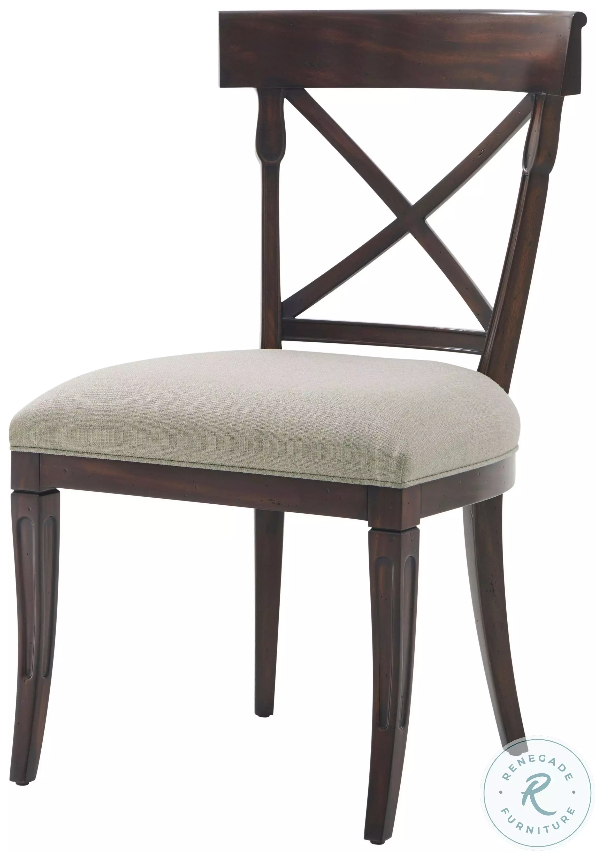 Brooksby Antique Ramsey Mahogany Cross Back Side Chair From Theodore ...