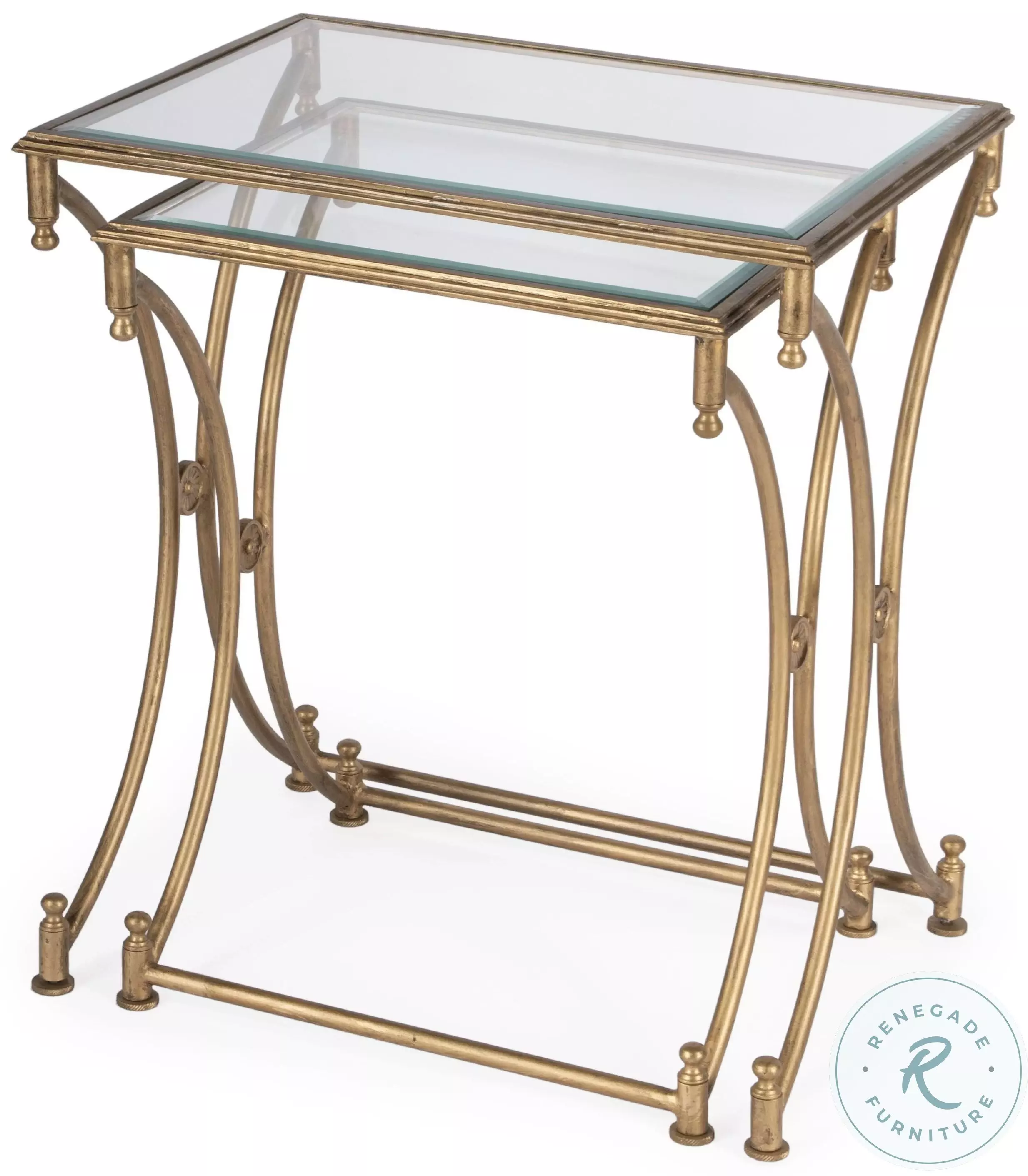 Antique Gold Nesting Tables from Butler (4012226) | Coleman Furniture