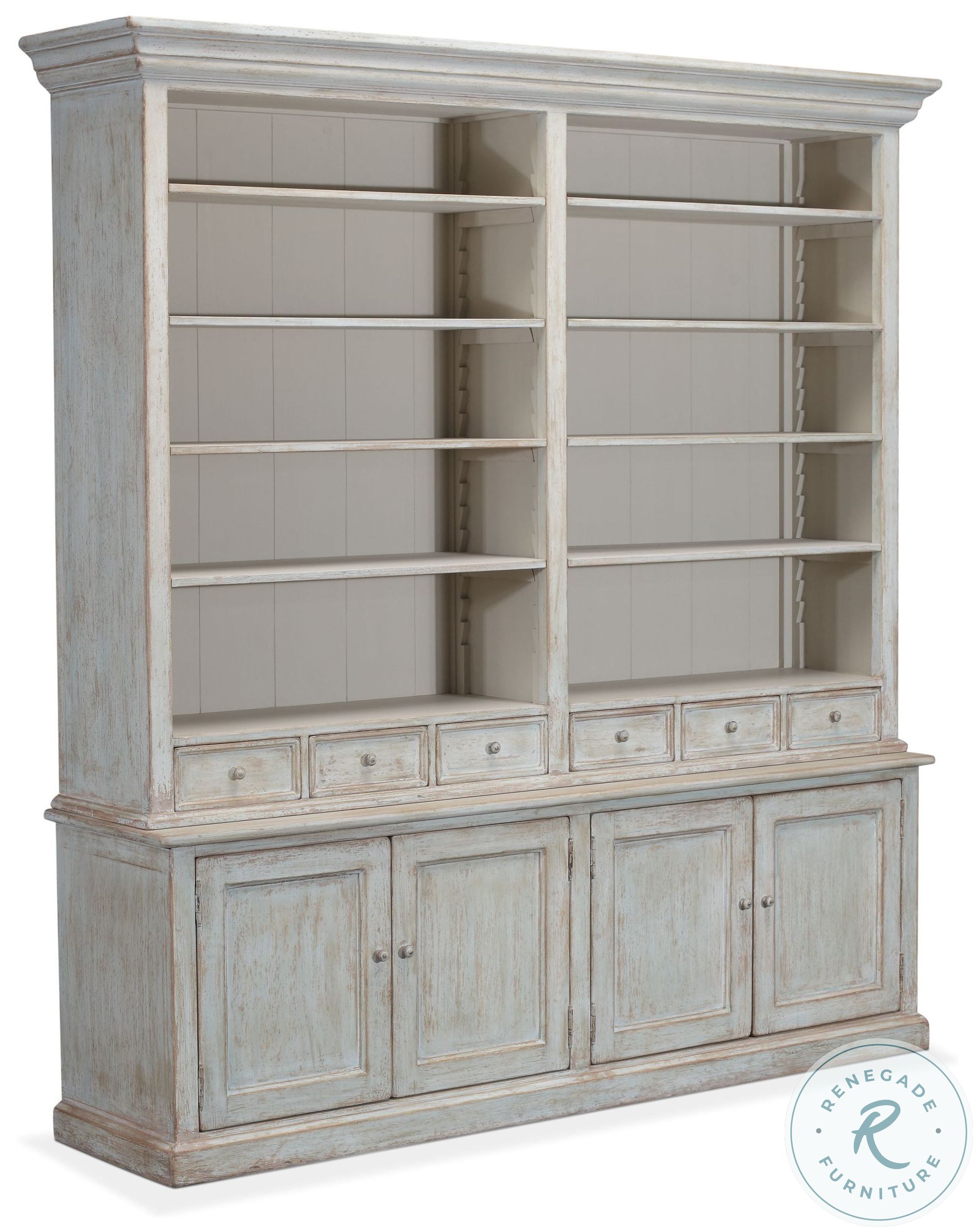 Angelique Beige Bookcase from Sarreid | Coleman Furniture