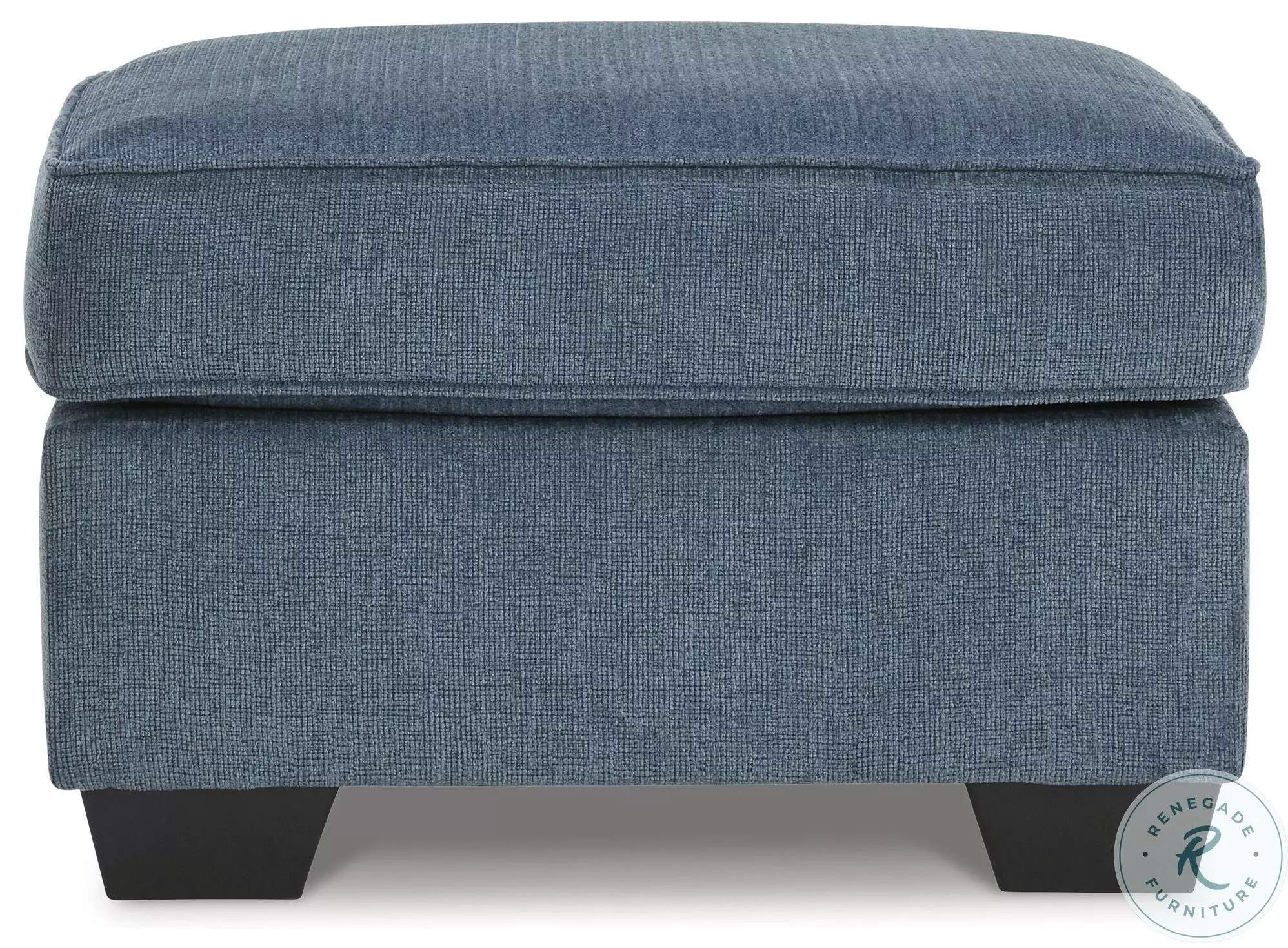 Cashton Blue Ottoman From Home Gallery Stores | Home Gallery Stores