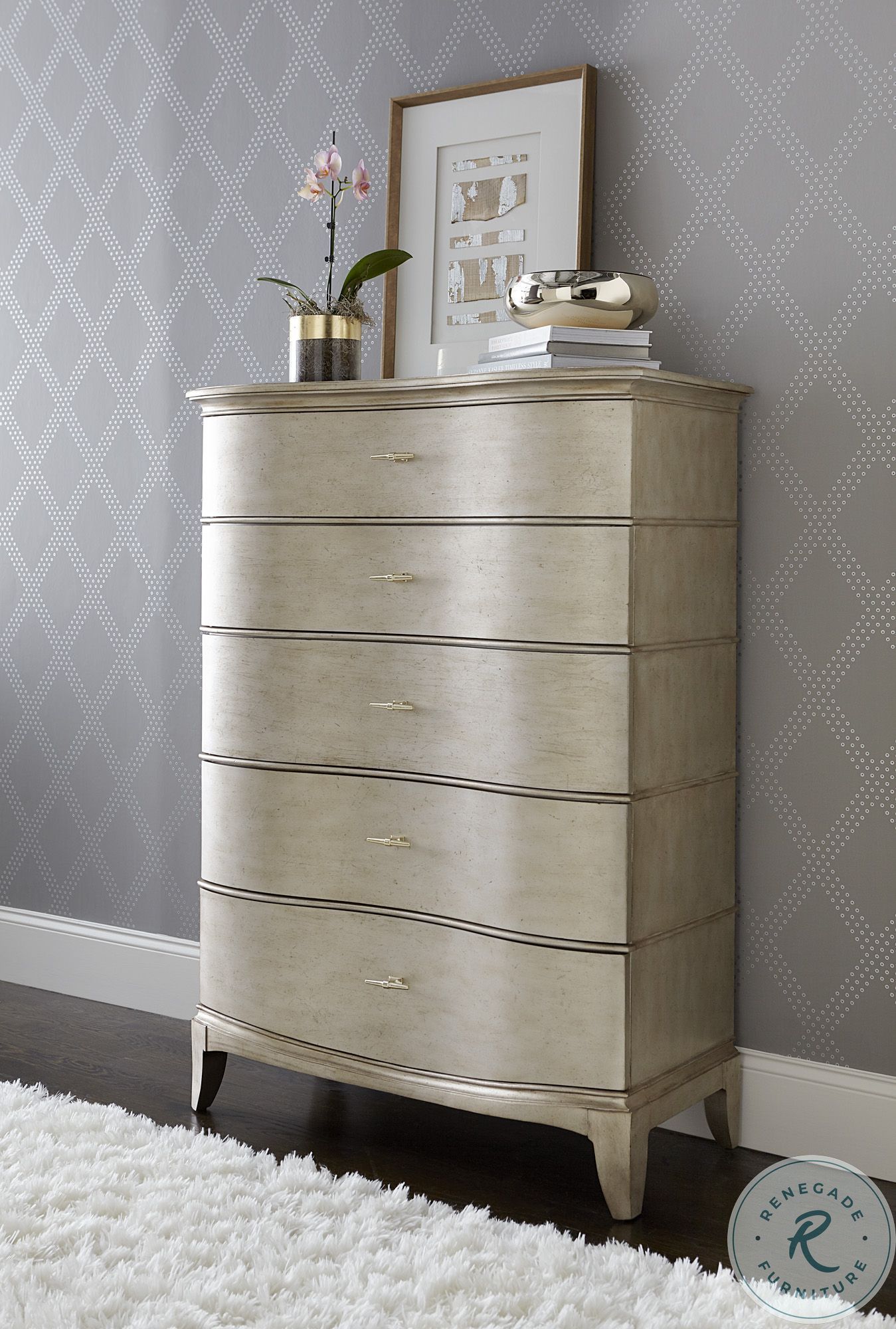 Starlite Silver Drawer Chest from ART | Coleman Furniture