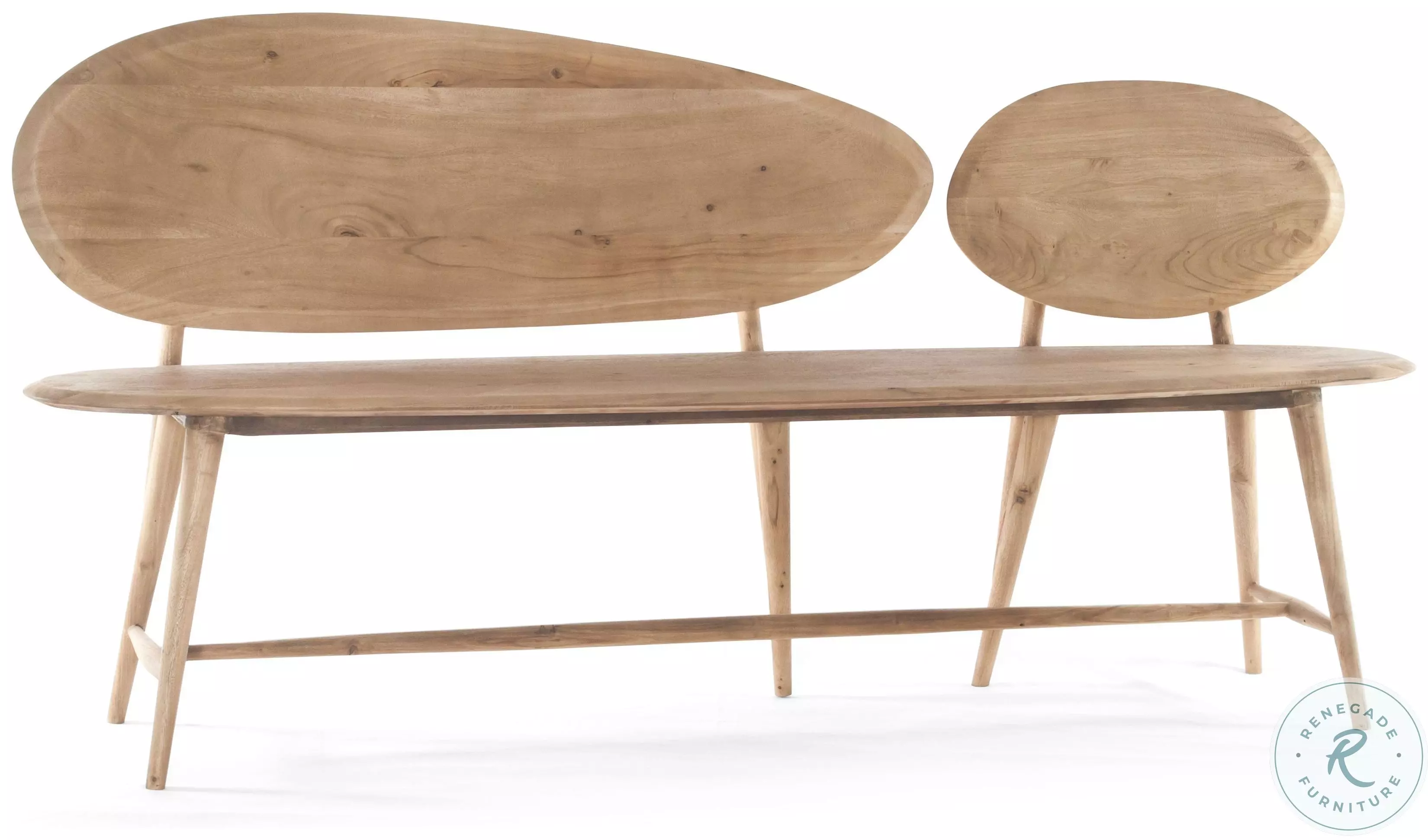 Pebble Tan Bench from Sarreid | Coleman Furniture