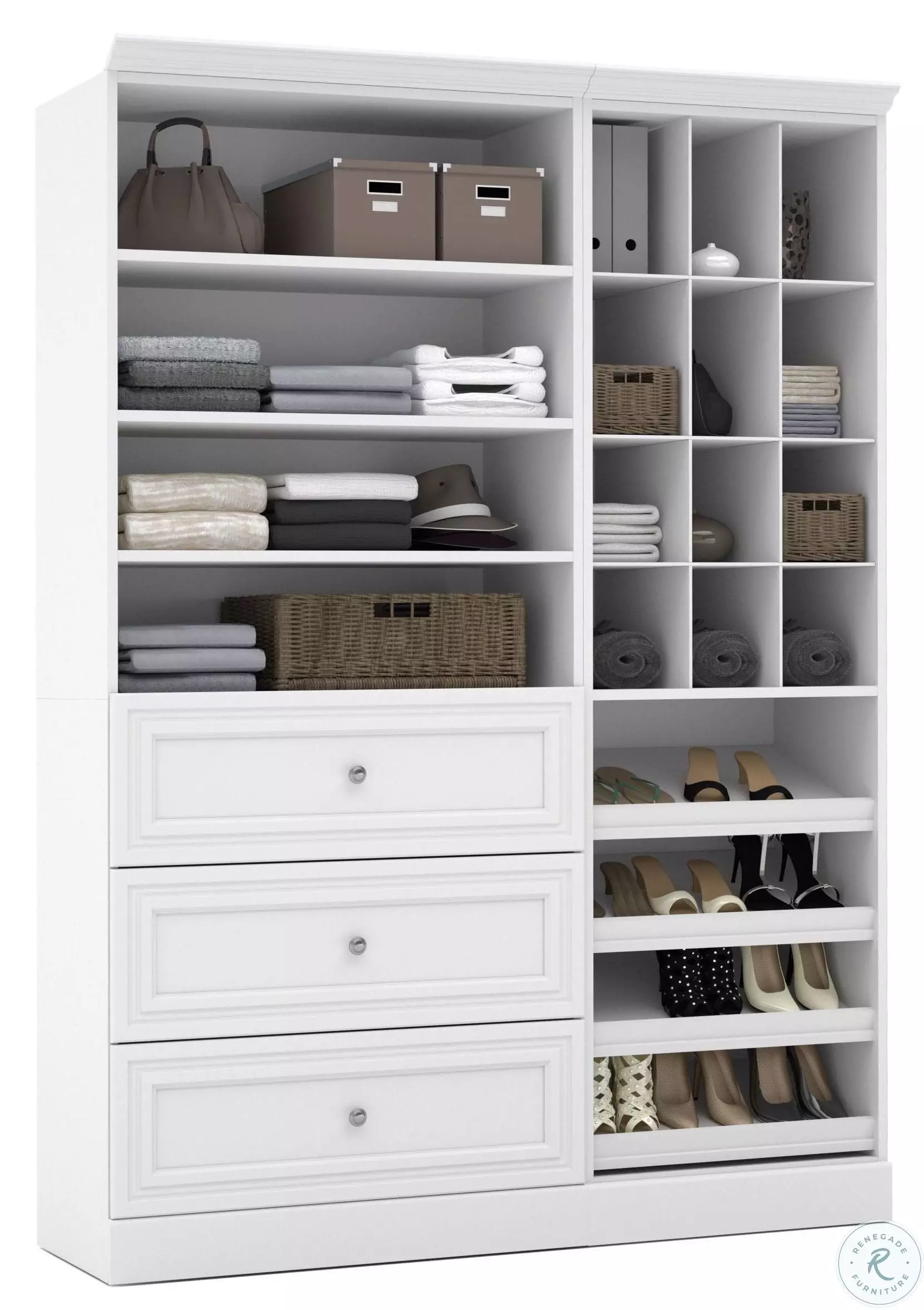 Versatile White 61'' Storage Unit from Bestar (40851-1417) | Coleman ...