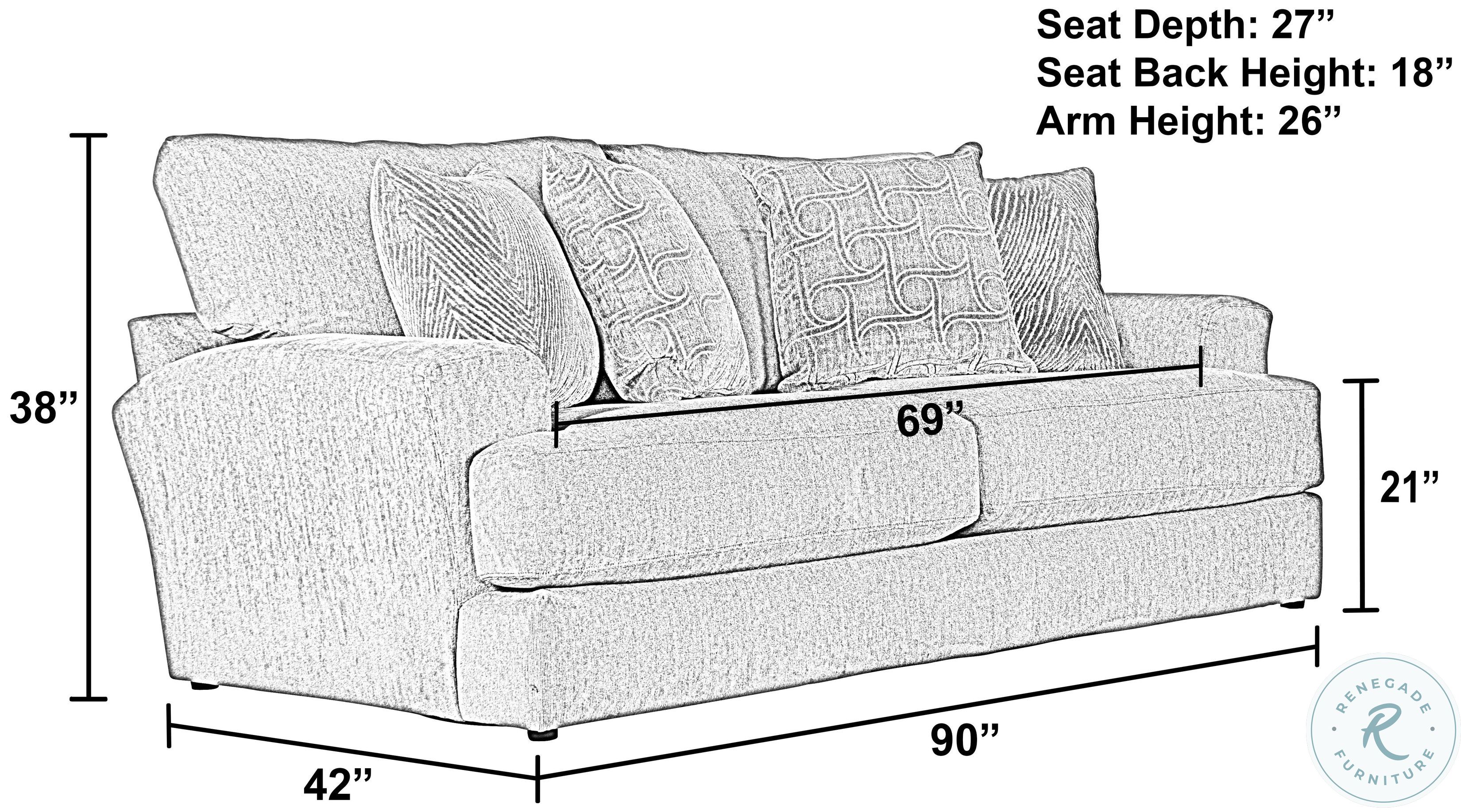 Lamar Shark 90" Sofa From Jackson | Coleman Furniture