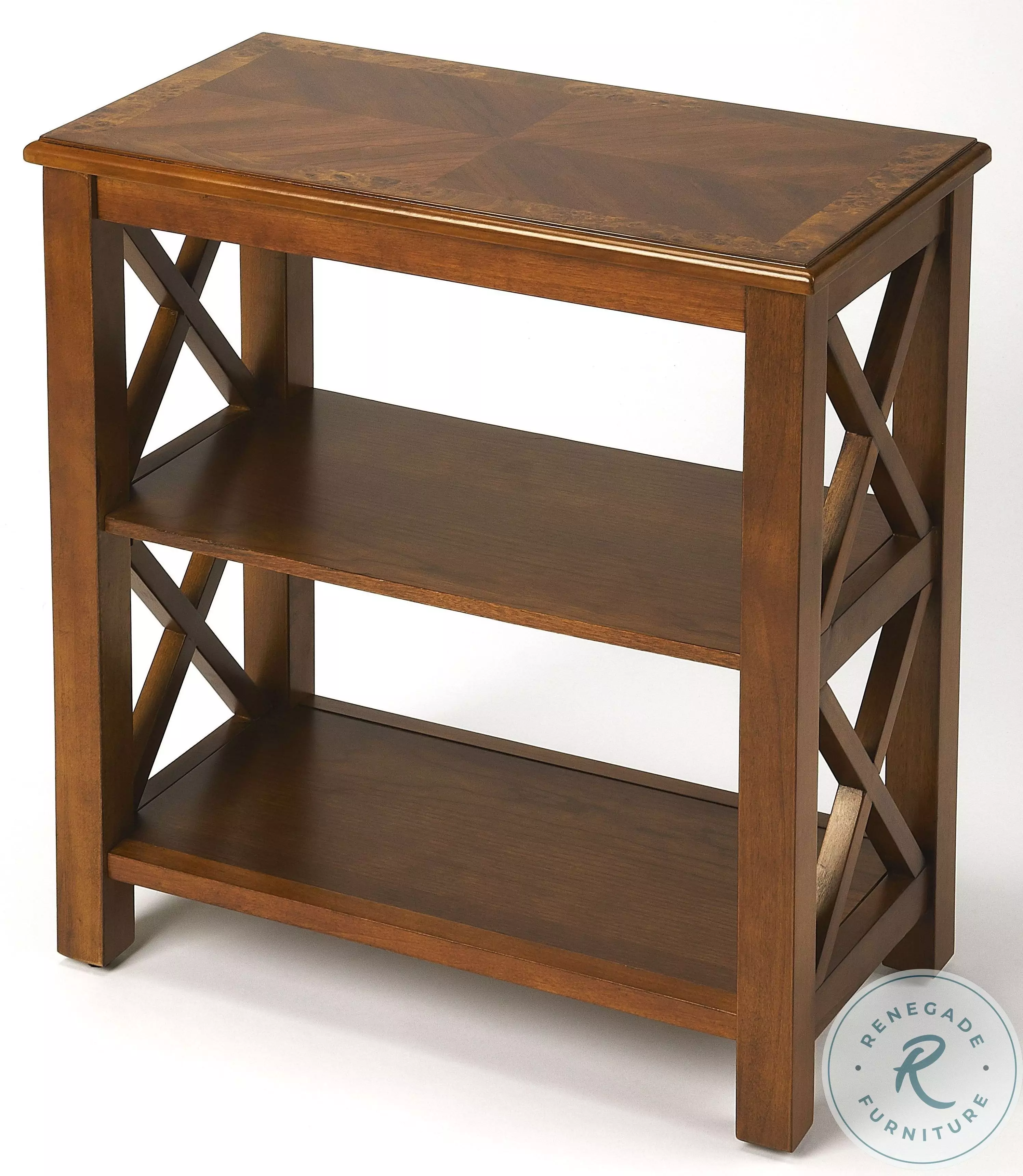 Masterpiece Olive Ash Burl Bookcase from Butler (4105101) | Coleman ...