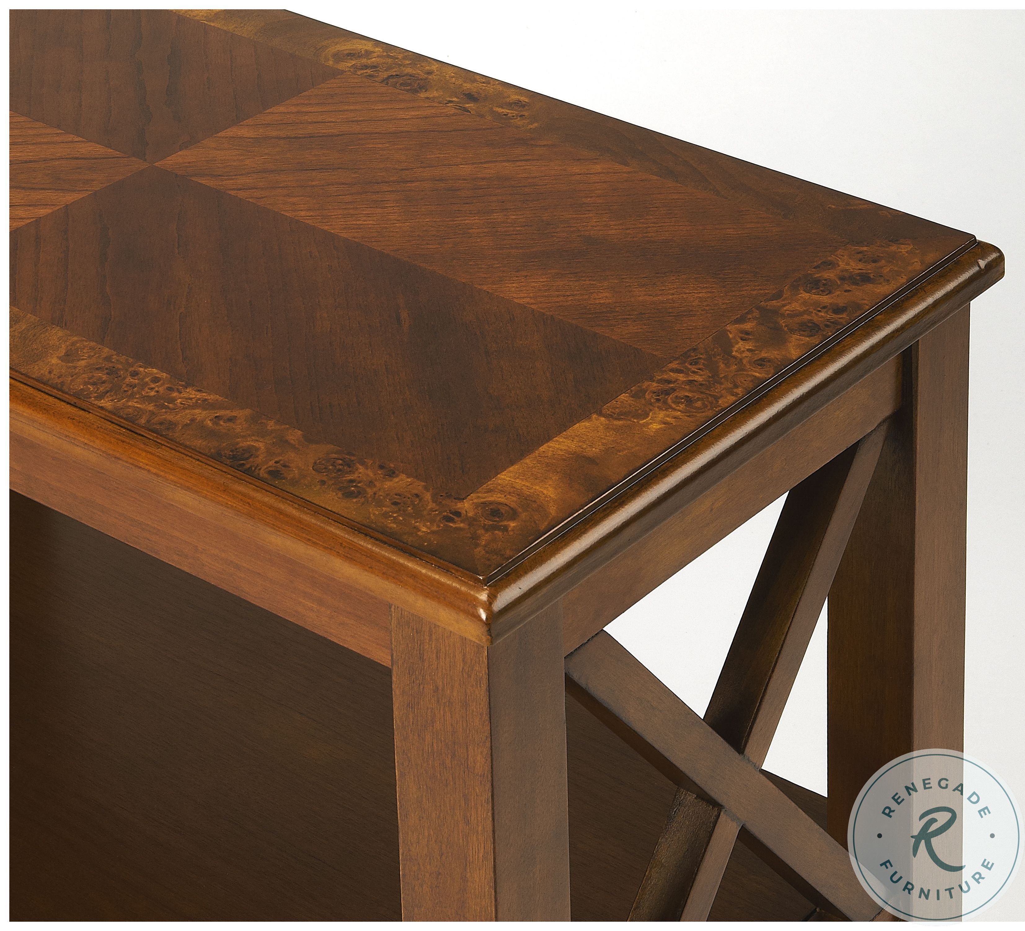 Masterpiece Olive Ash Burl Bookcase from Butler (4105101) | Coleman ...