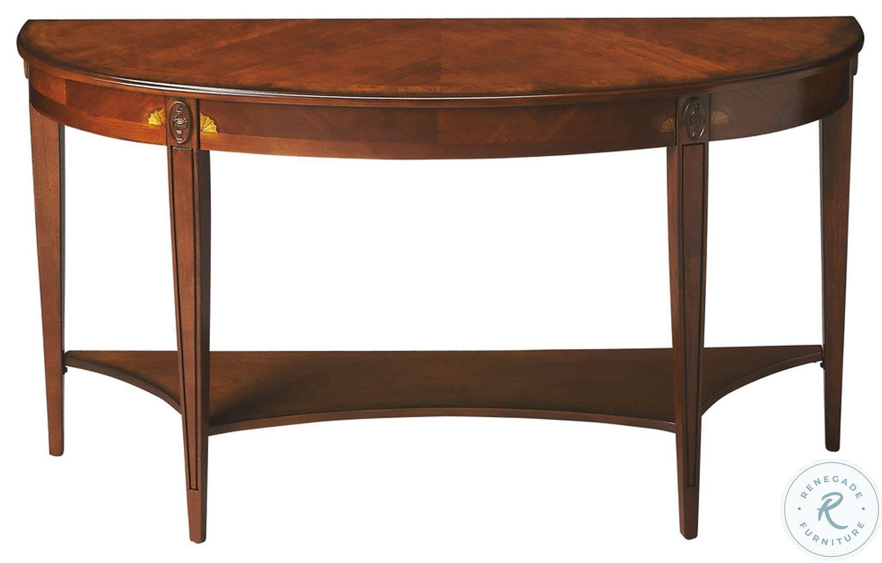 Astor Masterpiece Olive Ash Burl Demilune Console Table from Butler ...