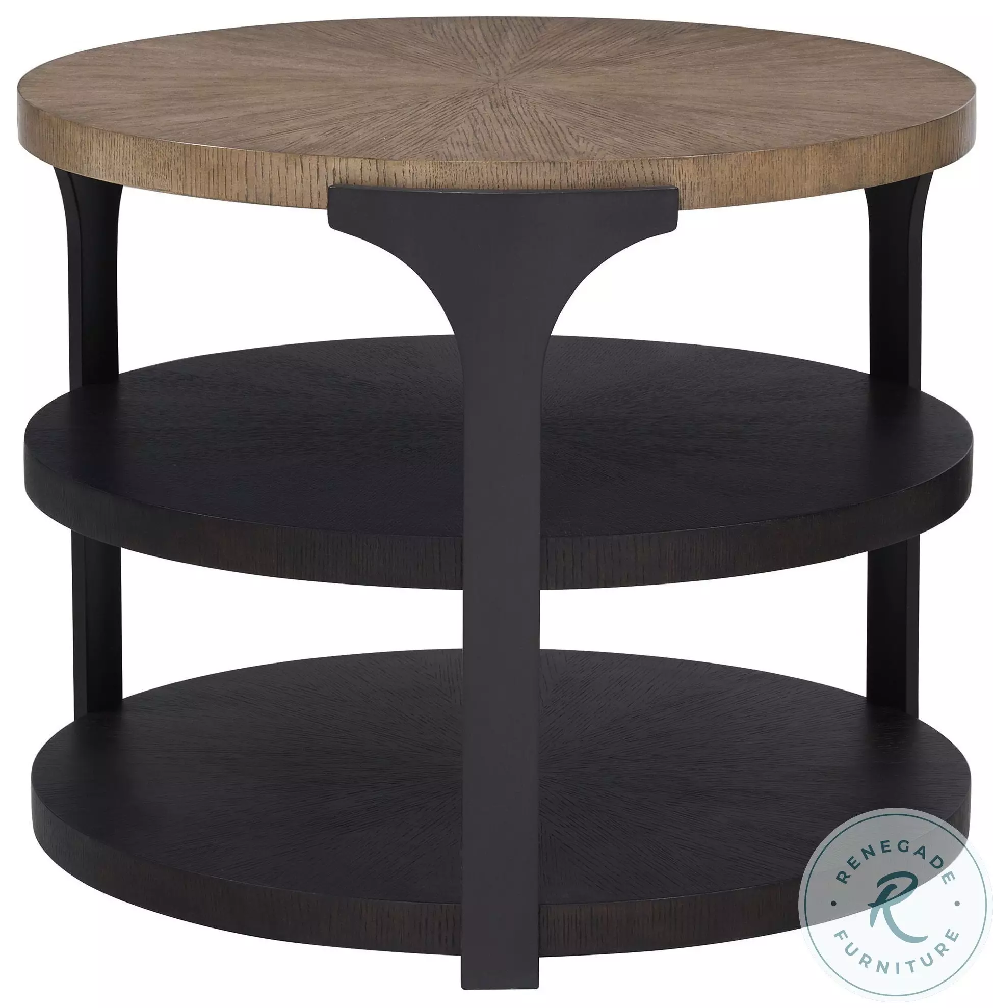 Zanzibar Senegal And Deep Espresso Kenya Round End Table From Lexington ...