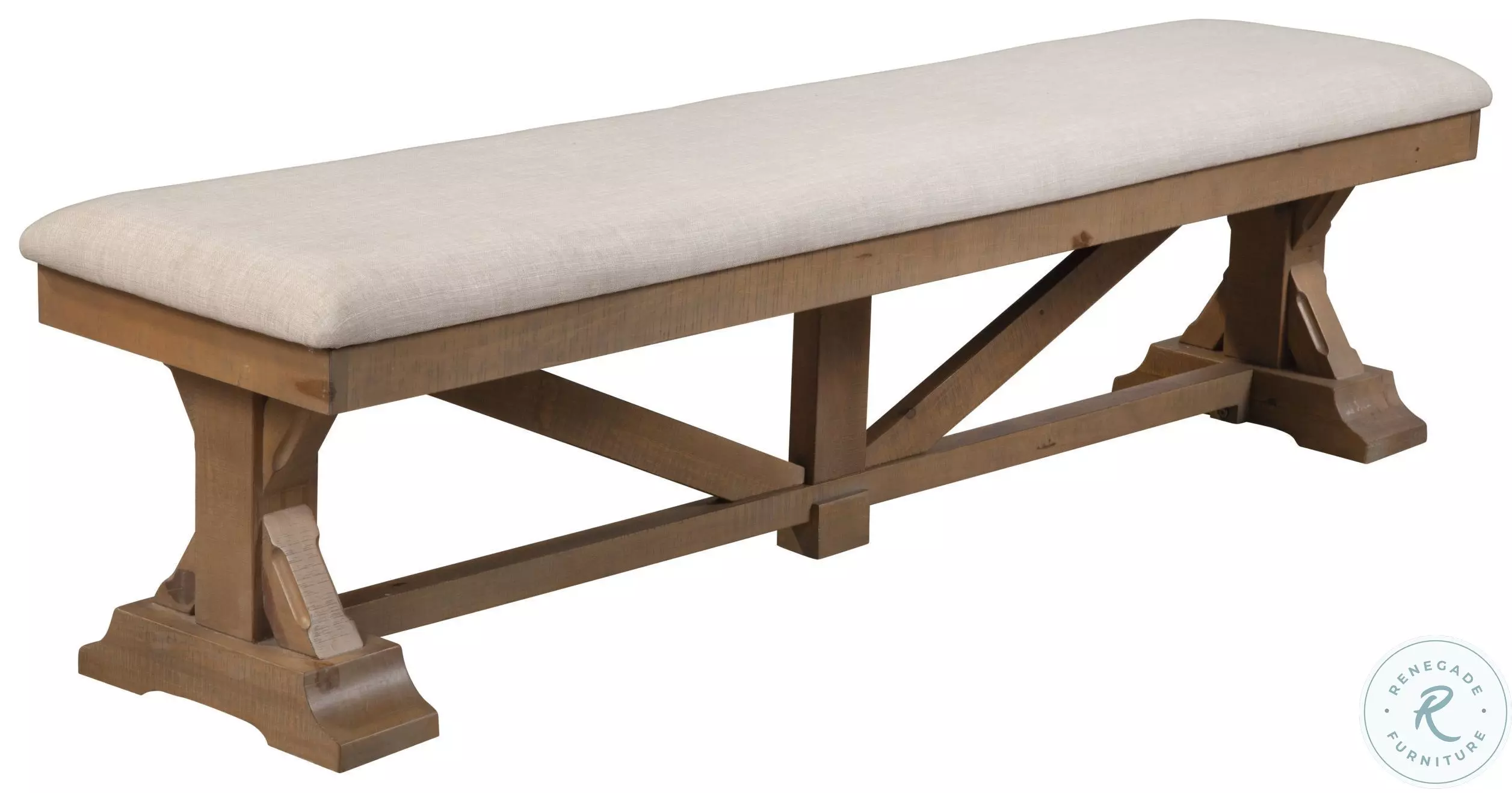 Arlo Natural Bench From Alpine | Coleman Furniture
