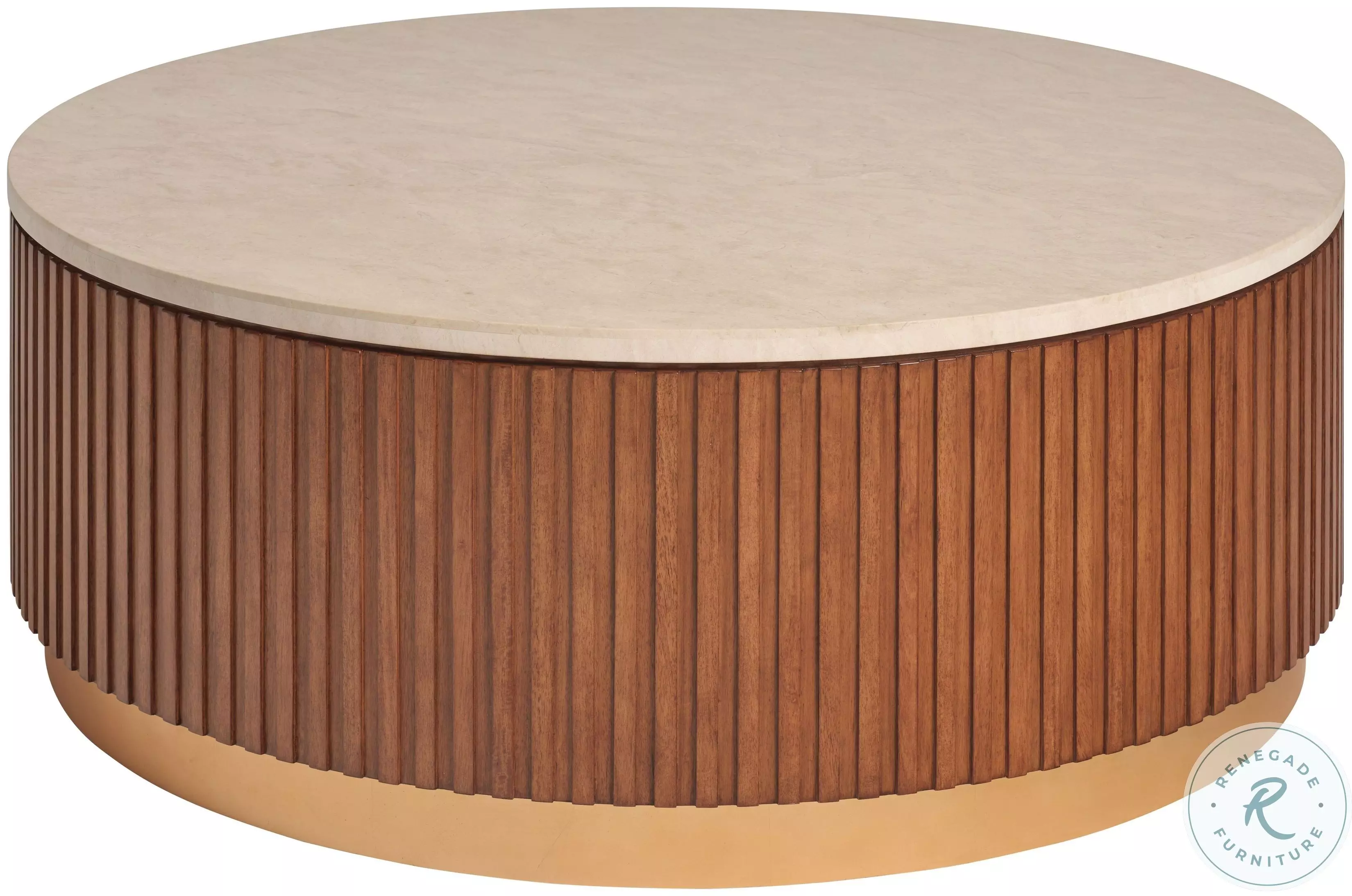 La Costa veneered Anticato And Sierra Tan Avenida Round Cocktail Table ...