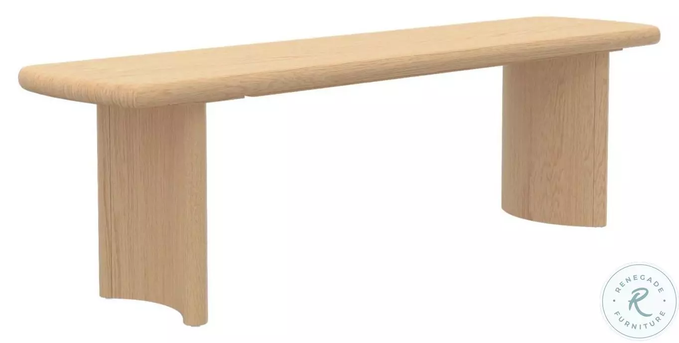 Gabrielle Light Oak Bench From Alpine | Coleman Furniture