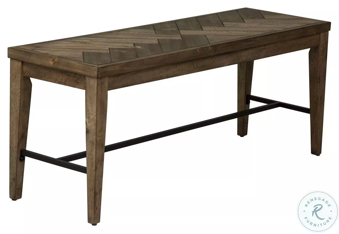 Suncrest Rustic Caramel Bench From Briarwood Living | Home Gallery Stores