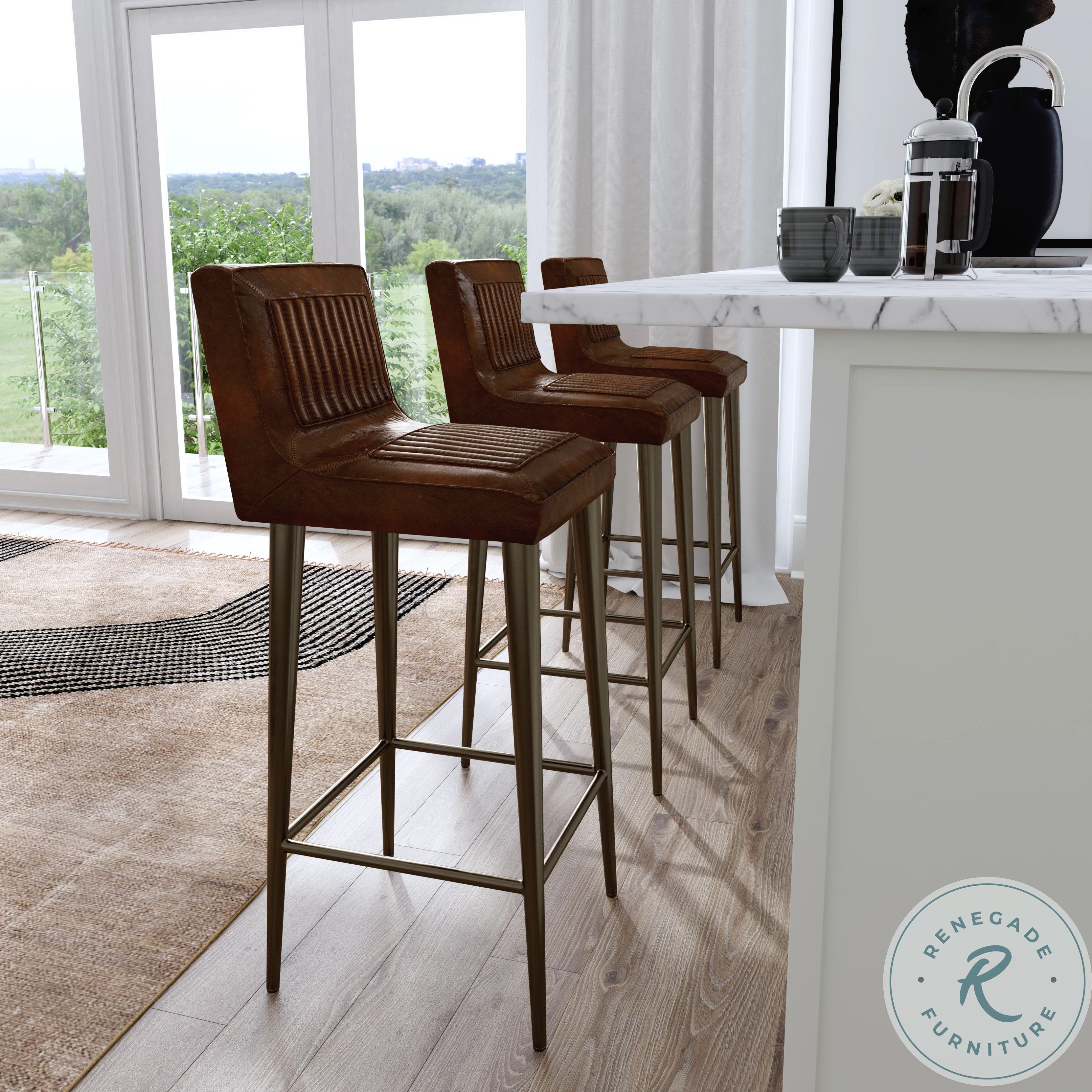 Maxwell Dark Brown Bar Stool from Butler | Coleman Furniture