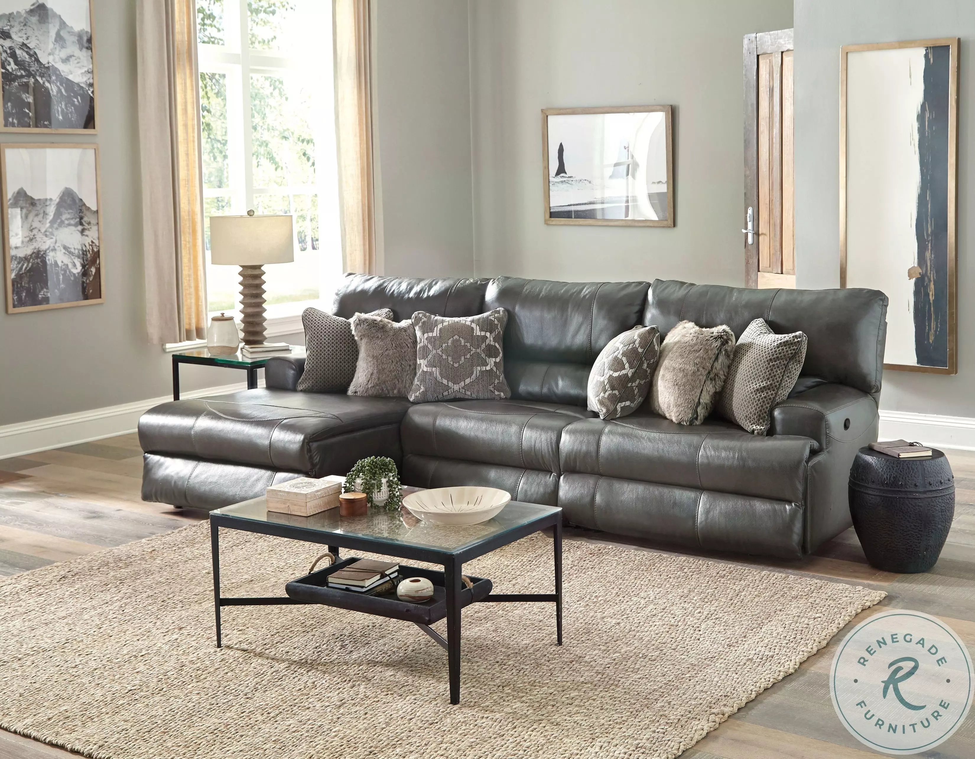 Como Steel Reclining Modular Sectional from Catnapper | Coleman Furniture