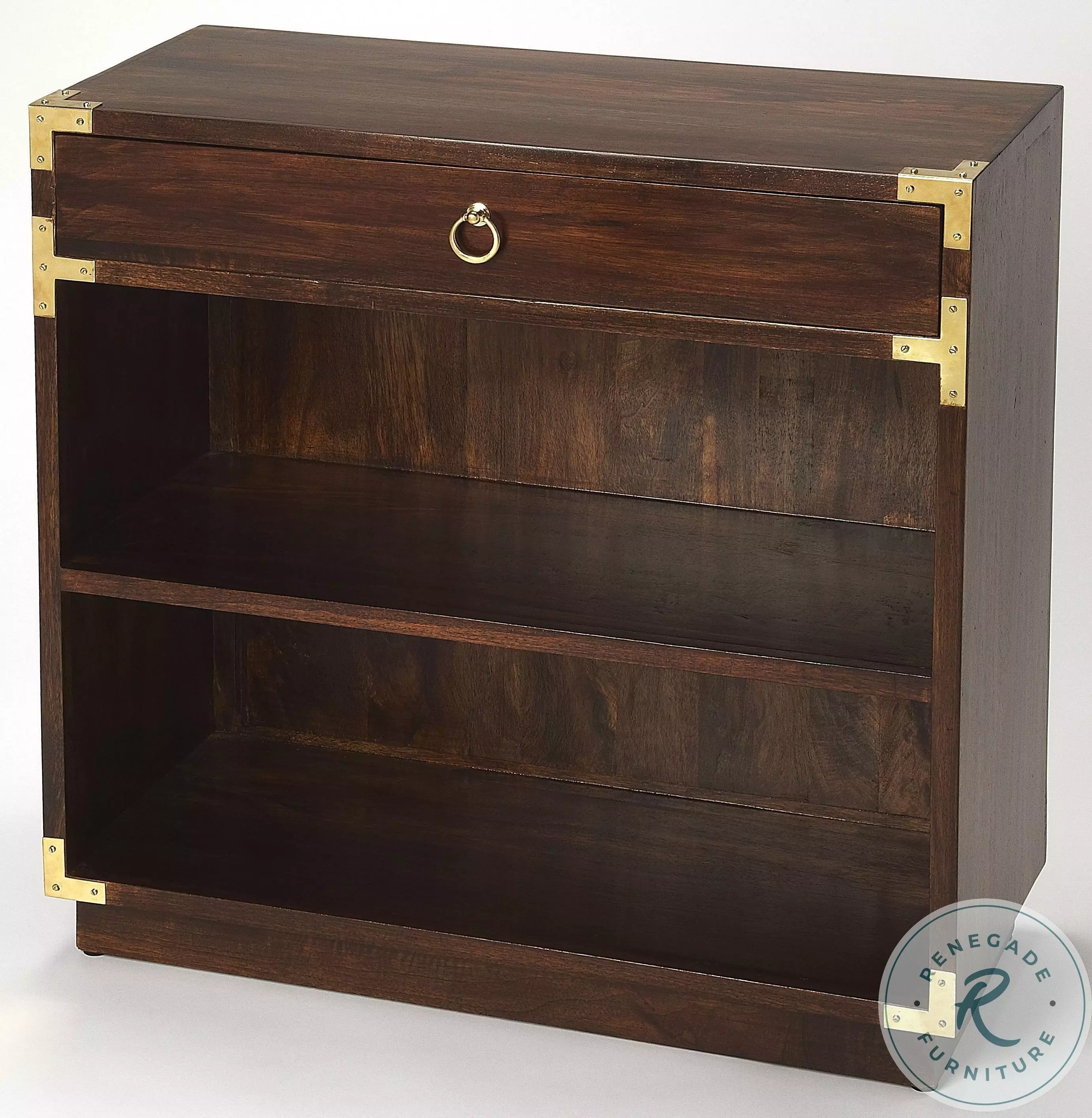 Forster Brown Campaign Bookcase from Butler | Coleman Furniture