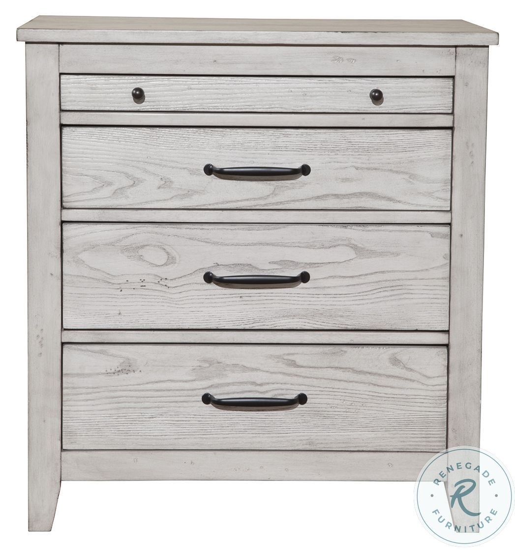 Aria Gray 3 Drawer Nightstand From Alpine | Coleman Furniture
