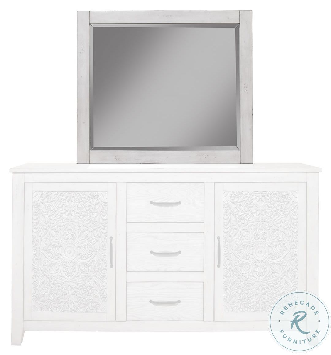 Aria Gray Mirror From Alpine | Coleman Furniture