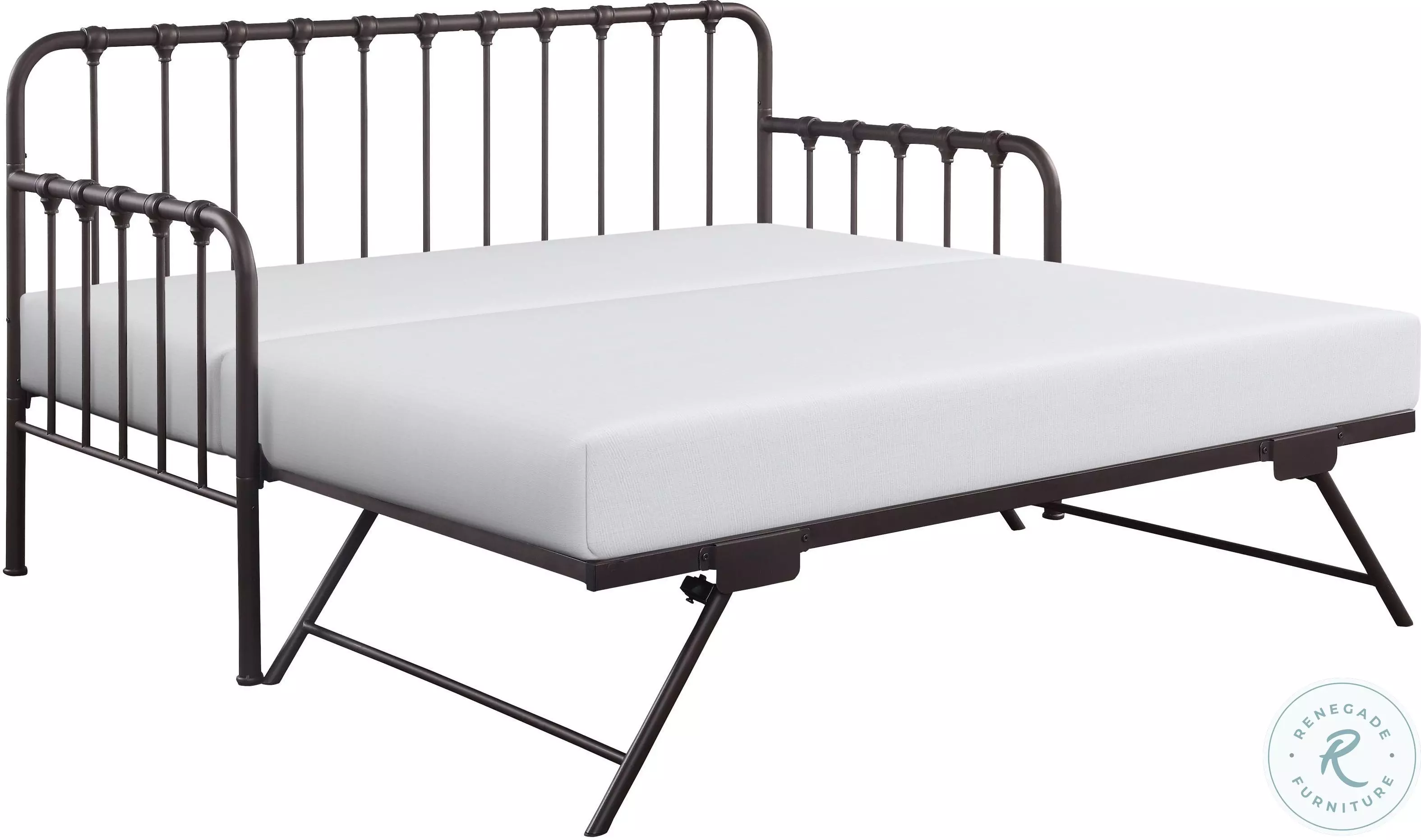 Constance Dark Bronze Daybed With Lift Up Trundle From Homelegance ...