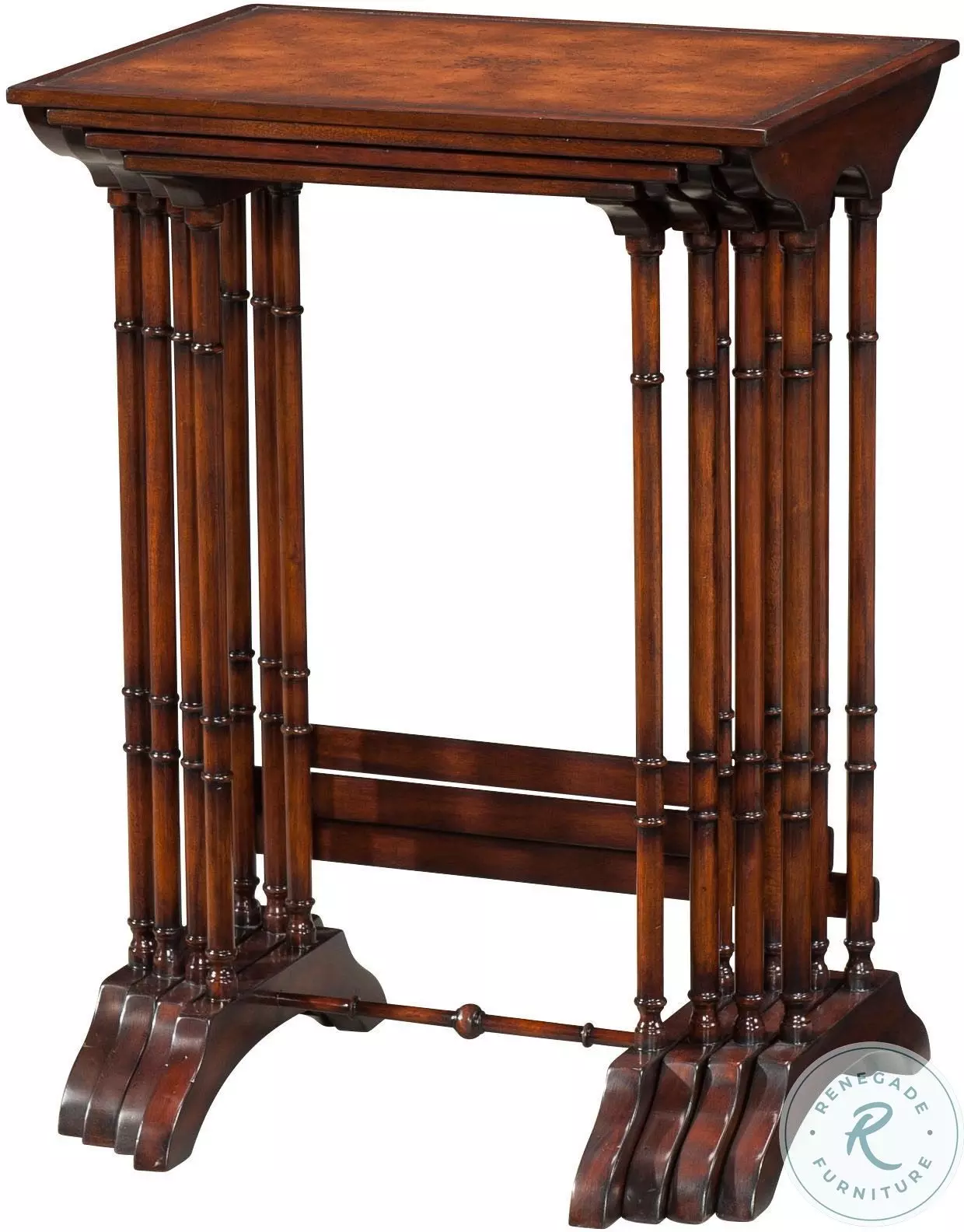 Four in Hand Buffalo Brown Distressed And Blind Tooling Walnut 21 ...