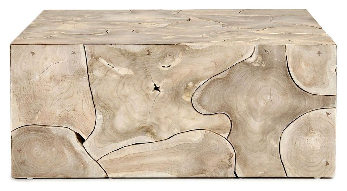 Sorrento Bleached Square Coffee Table From Classic Home | Coleman Furniture
