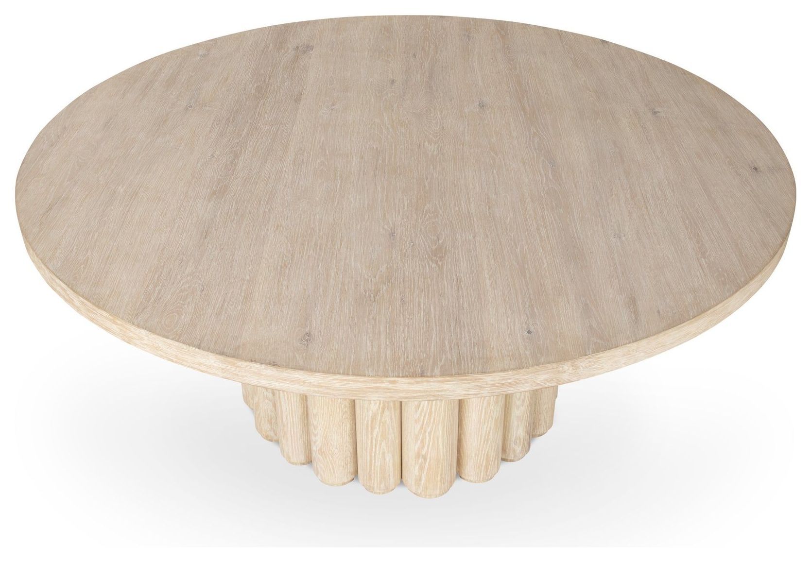 Tiber Cream Washed 70" Round Dining Table From Classic Home | Coleman ...