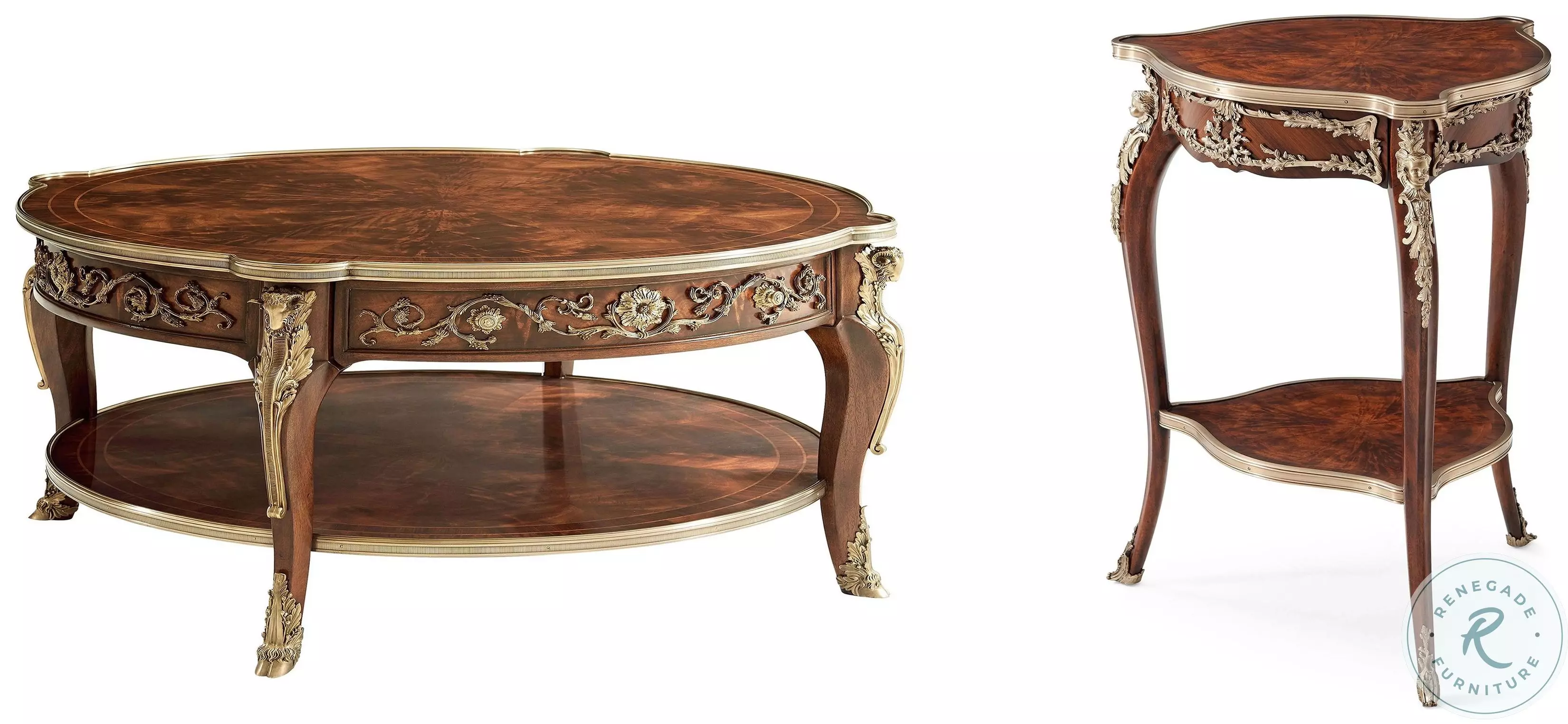 Capital Ramsey Mahogany 39" Round Occasional Table Set from Theodore ...