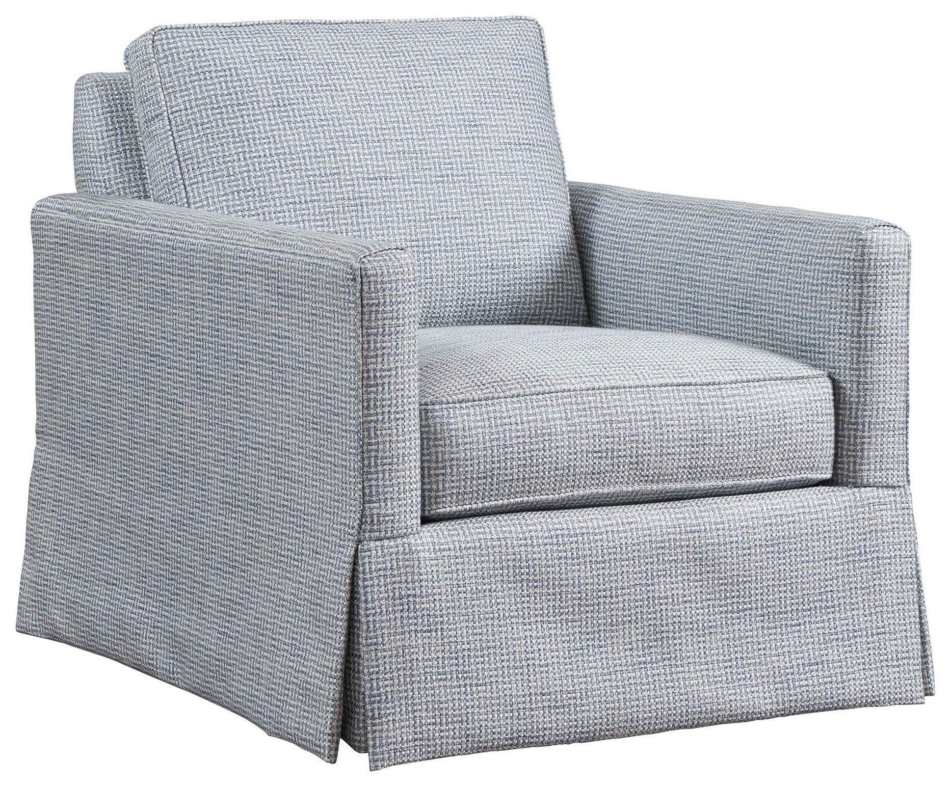 Beach Blue Upholstered Club Chair from Barclay Butera | Coleman Furniture