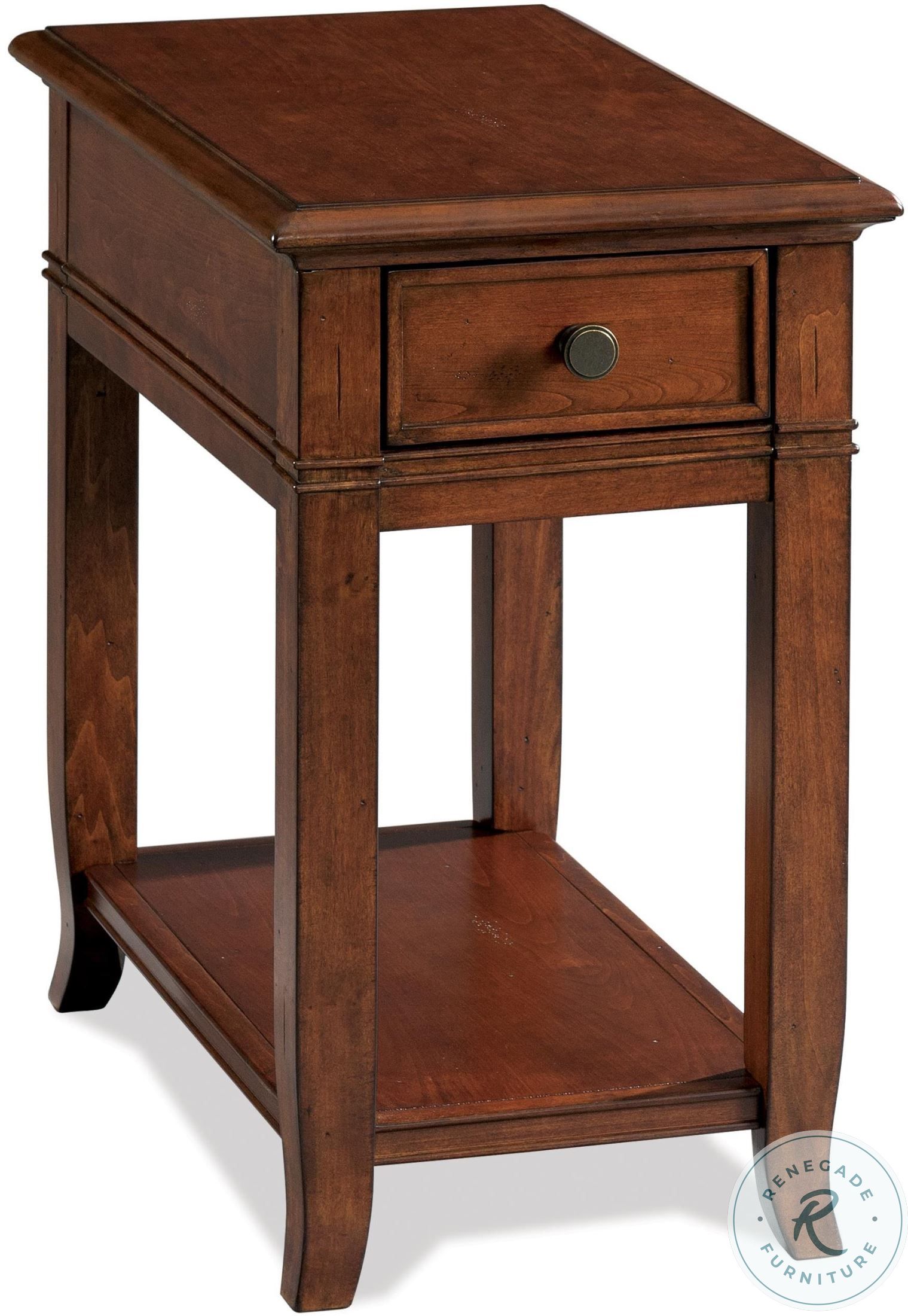 Campbell Burnished Cherry Chairside Table from Riverside Furniture ...