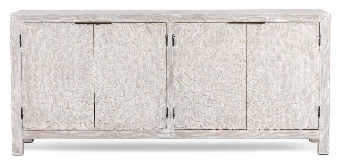 Astrid Vintage Cream 4 Door Buffet From Classic Home | Coleman Furniture