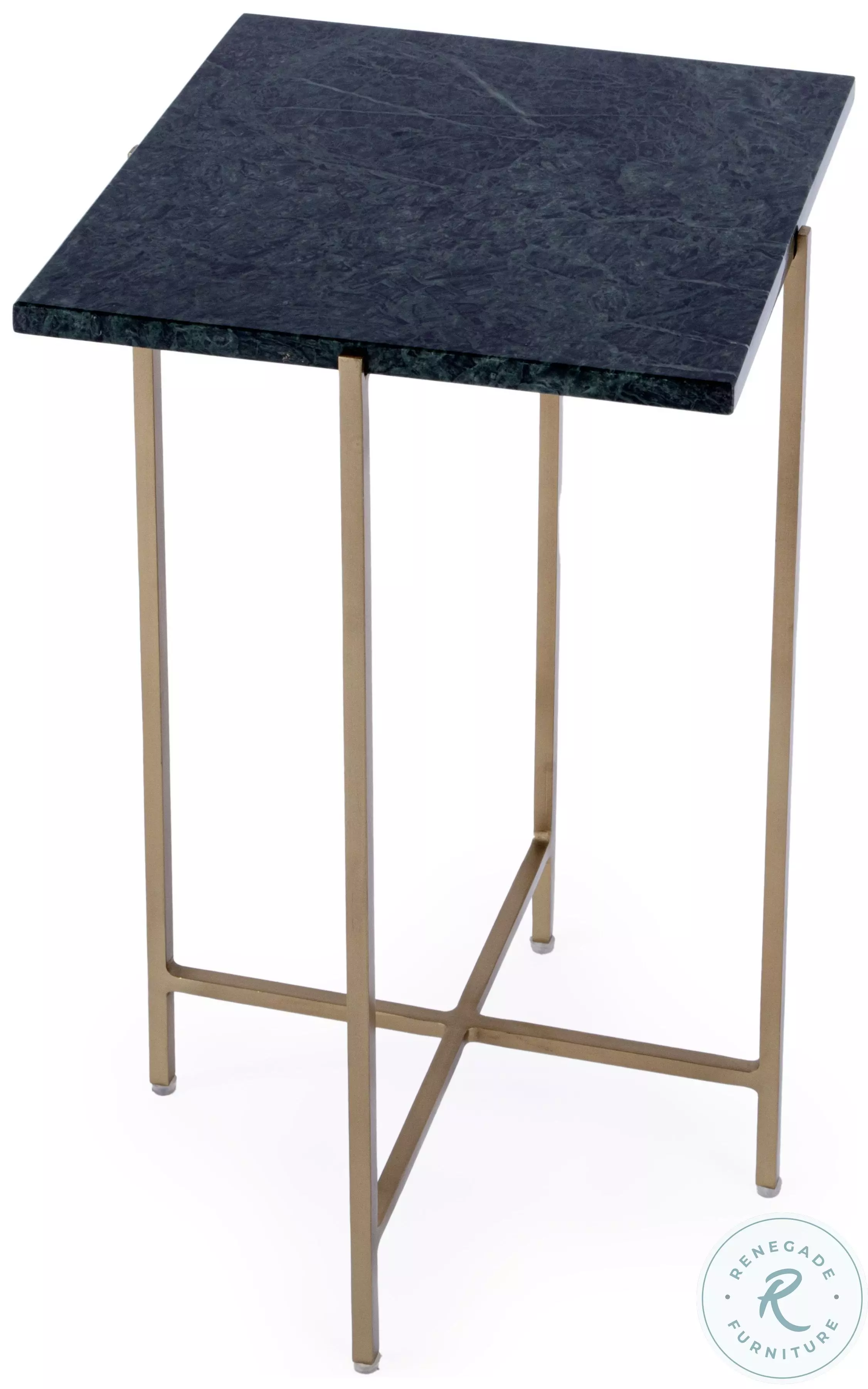 Nigella Green Marble Square Side Table From Butler | Coleman Furniture