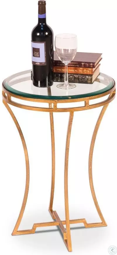 Gold Wine Side Table from Sarreid | Coleman Furniture