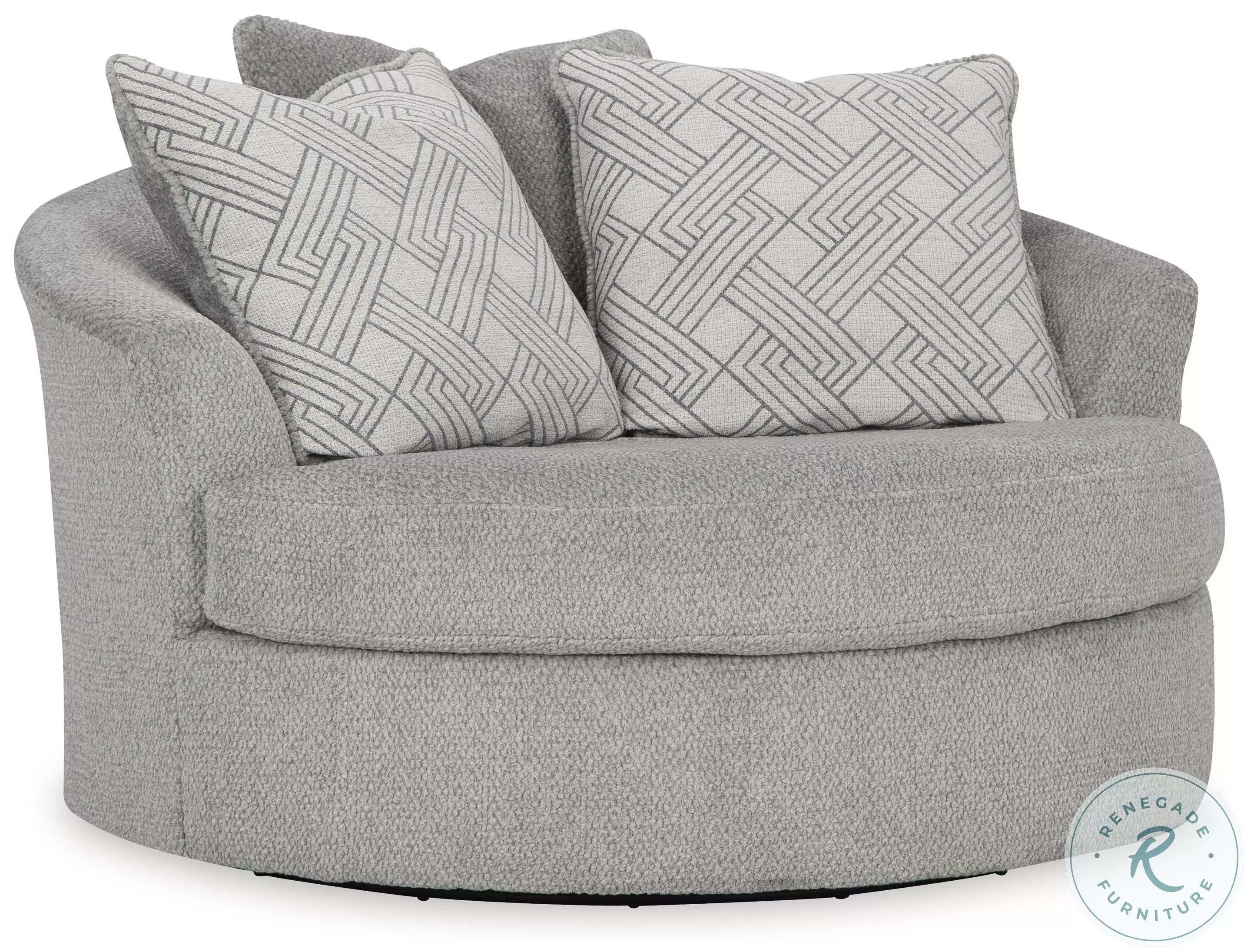 Cambri oversized round swivel chair store