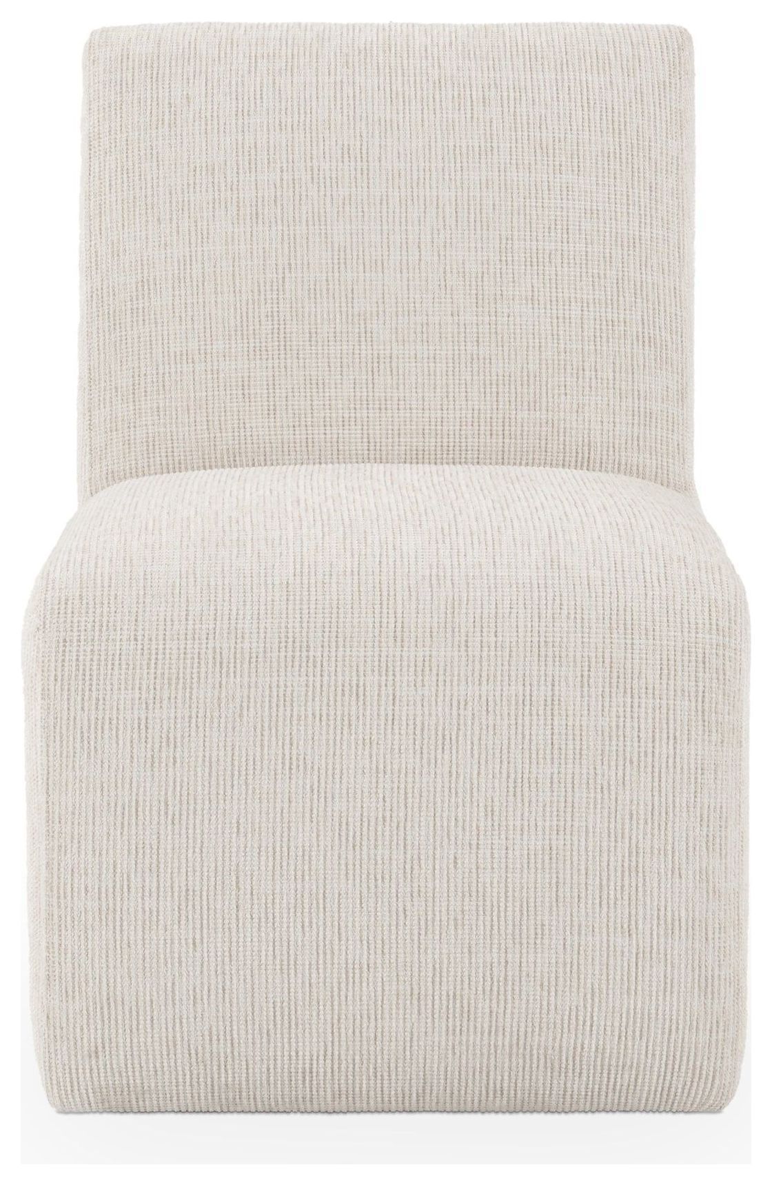 Brighton Beige Vanilla Upholstered Dining Chair with Casters From ...