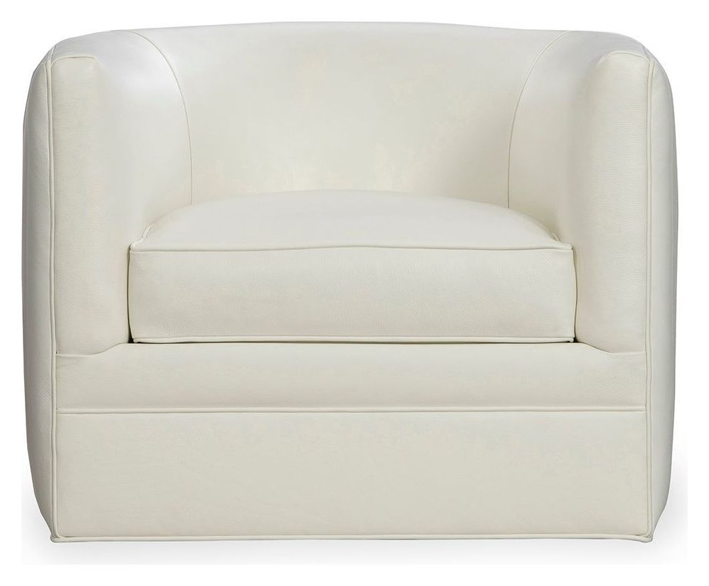 Menard Ivory Leather Upholstered Accent Chair From Classic Home ...