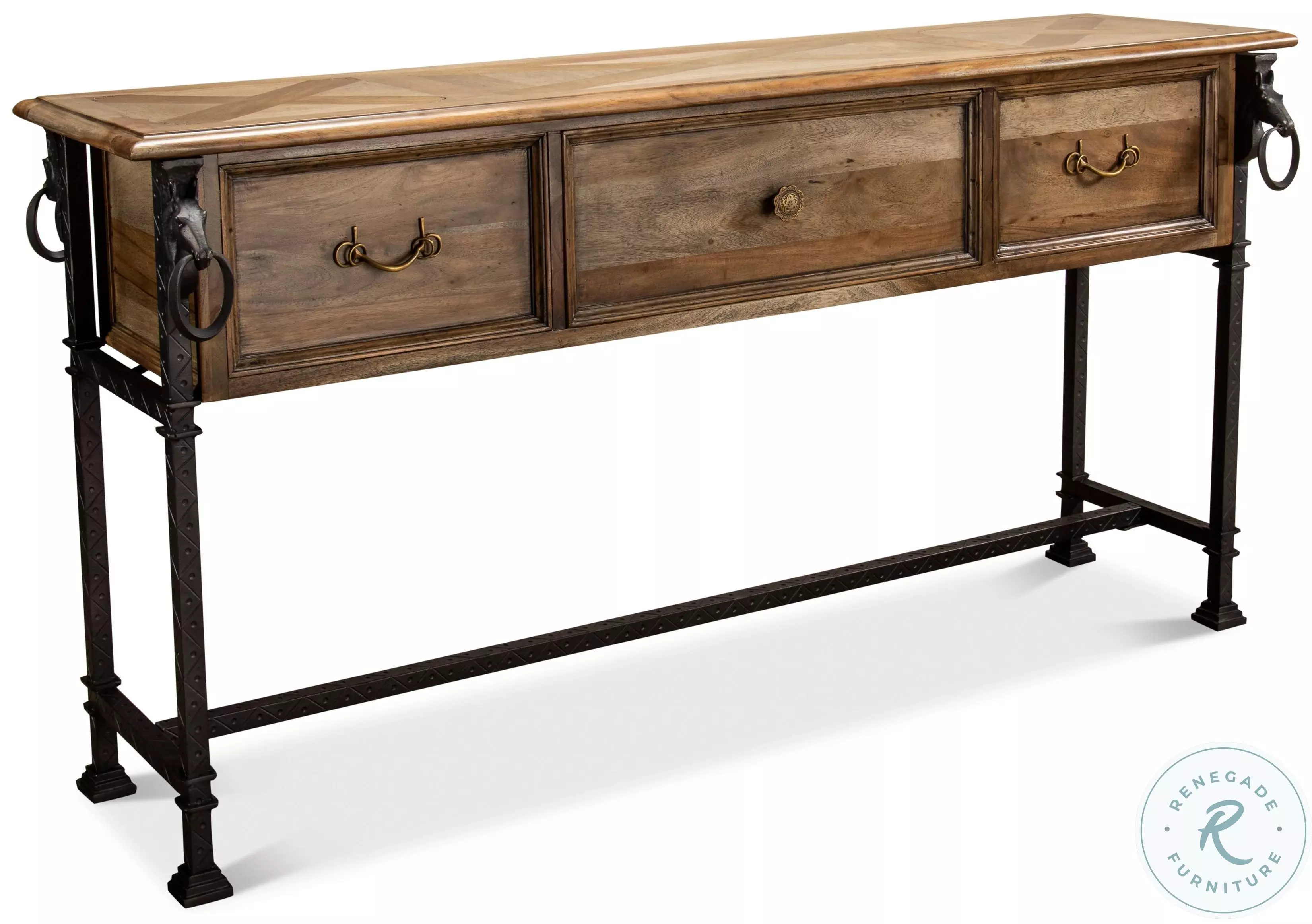 Game Of Thornes Tan Console Table from Sarreid | Coleman Furniture