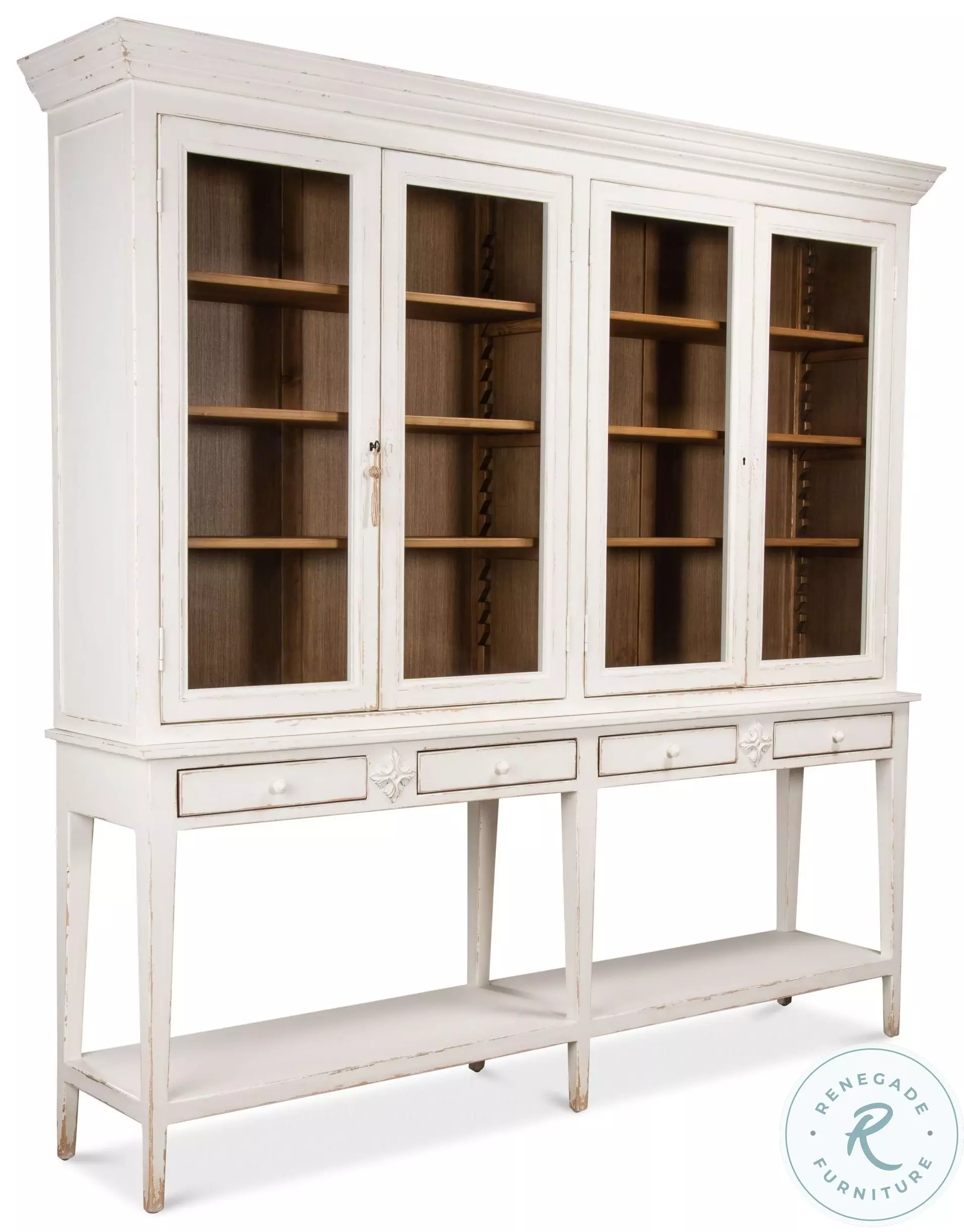 Beacon Hill White Display Case from Sarreid | Coleman Furniture