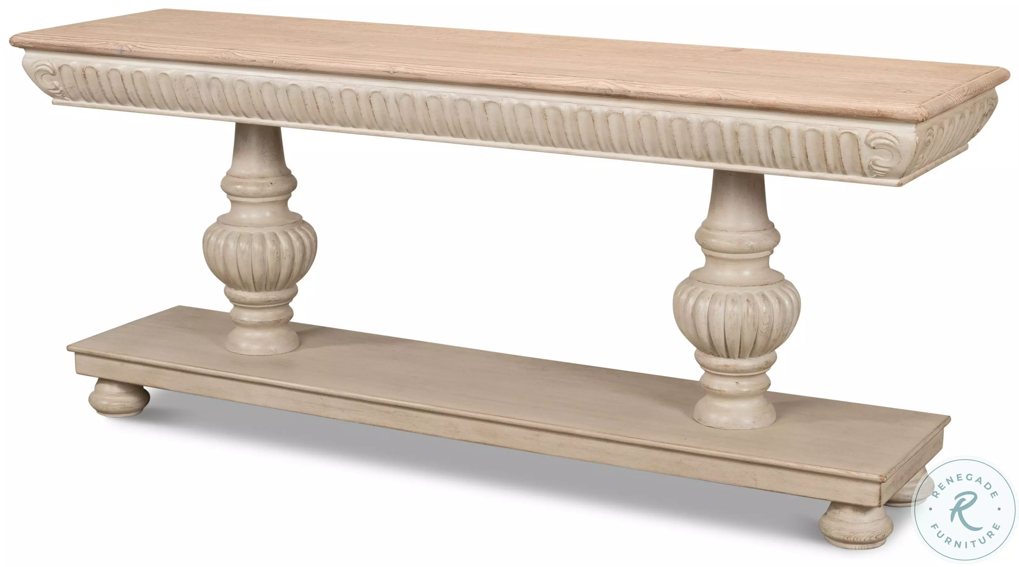Hugo Stone Grey And Natural Console From Sarreid | Home Gallery Stores