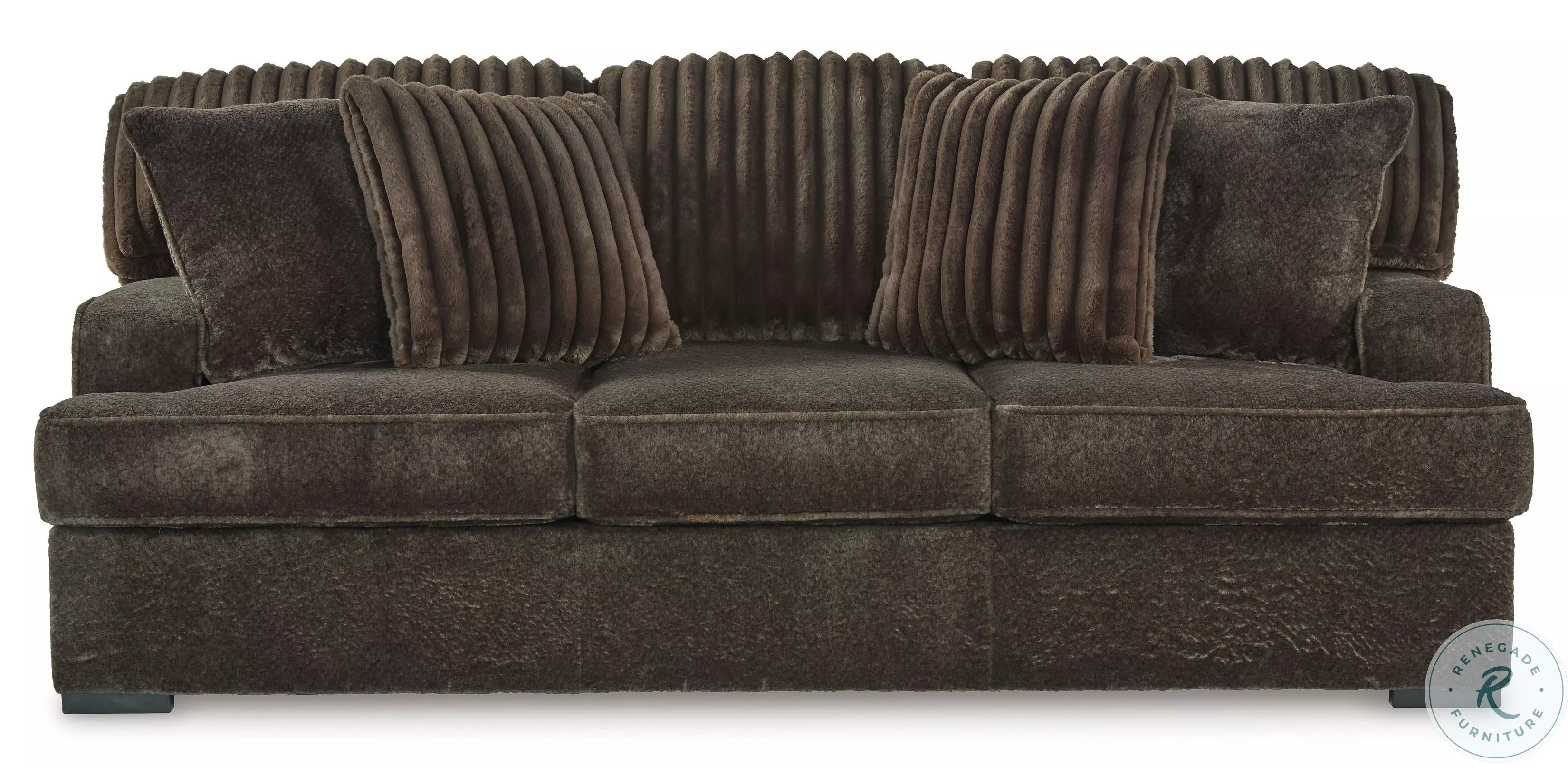Aylesworth Chocolate Sofa From Ashley Furniture | Coleman Furniture