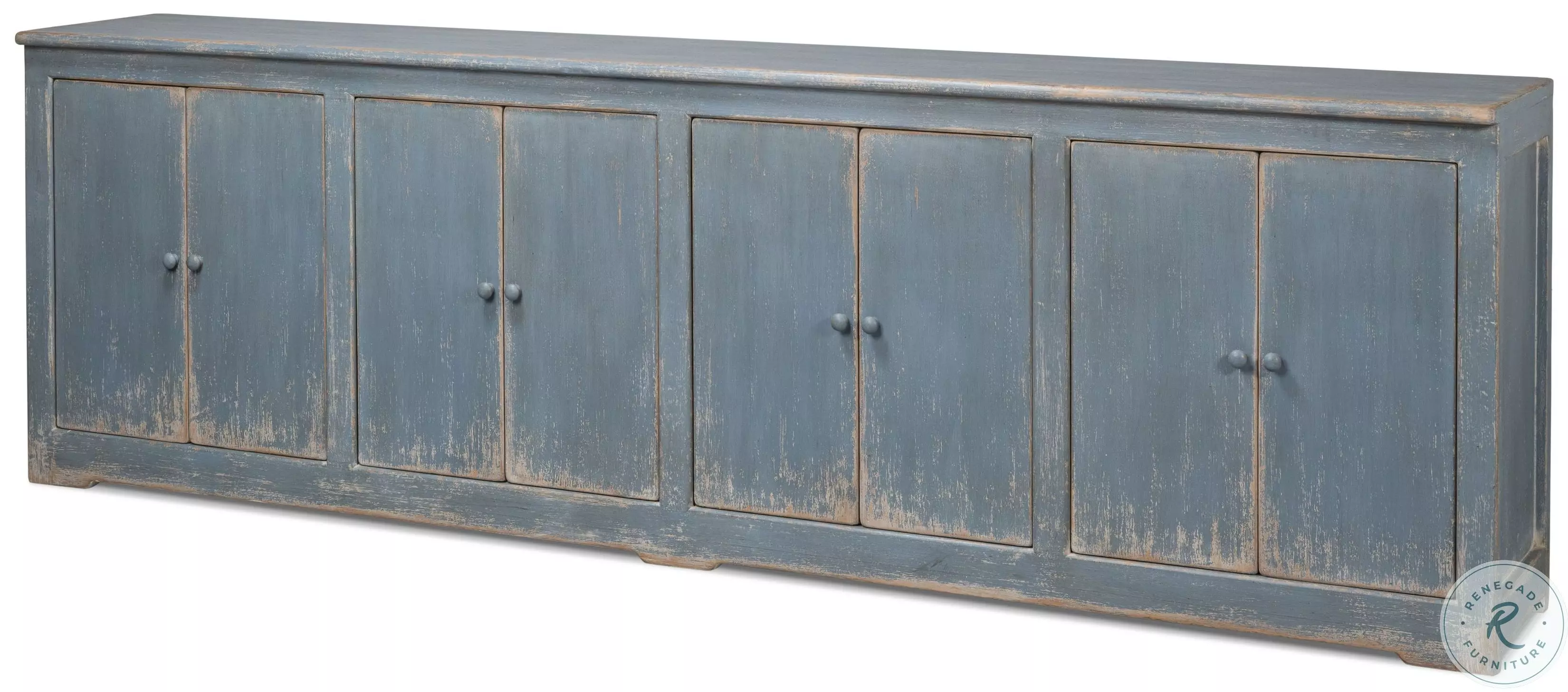 Eight Is Enough Blue Grey Sideboard From Sarreid | Coleman Furniture