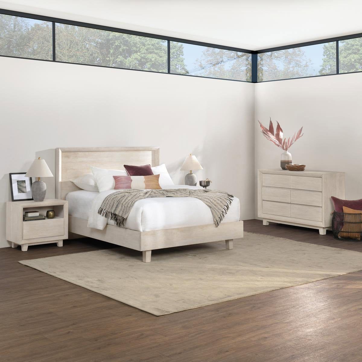Reece Seashell White Panel Bedroom Set From Classic Home | Coleman ...