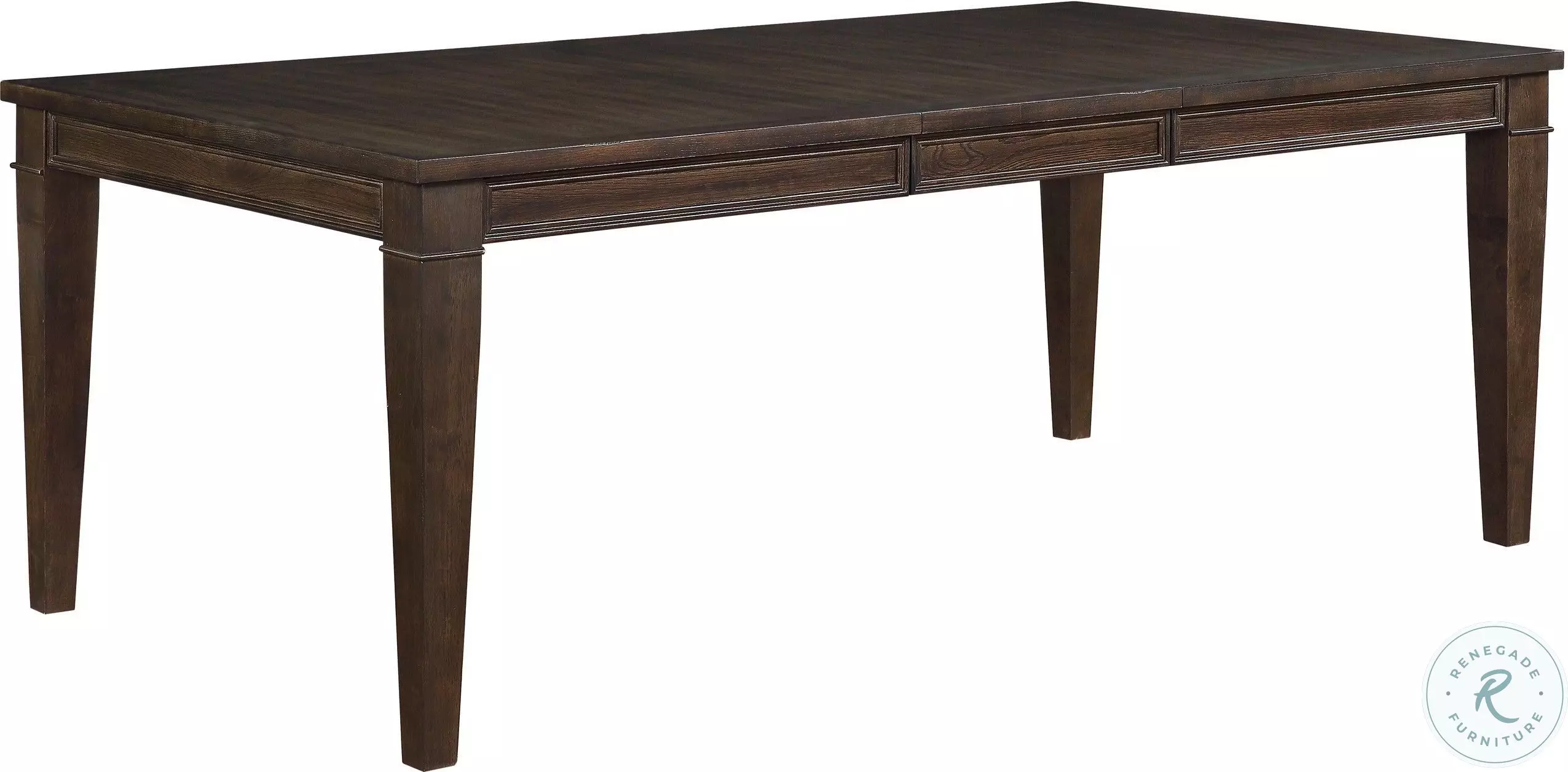 Makah Dark Brown Natural Tone Extendable Dining Table from Homelegance ...
