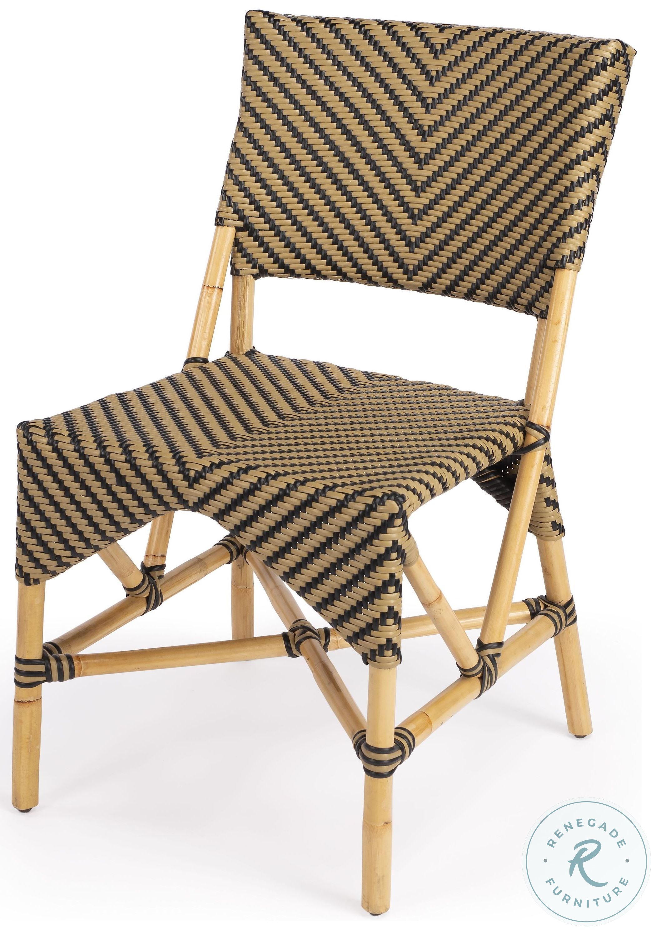 Ciel Beige and Black Diamond Rattan Dining Chair from Butler | Coleman ...