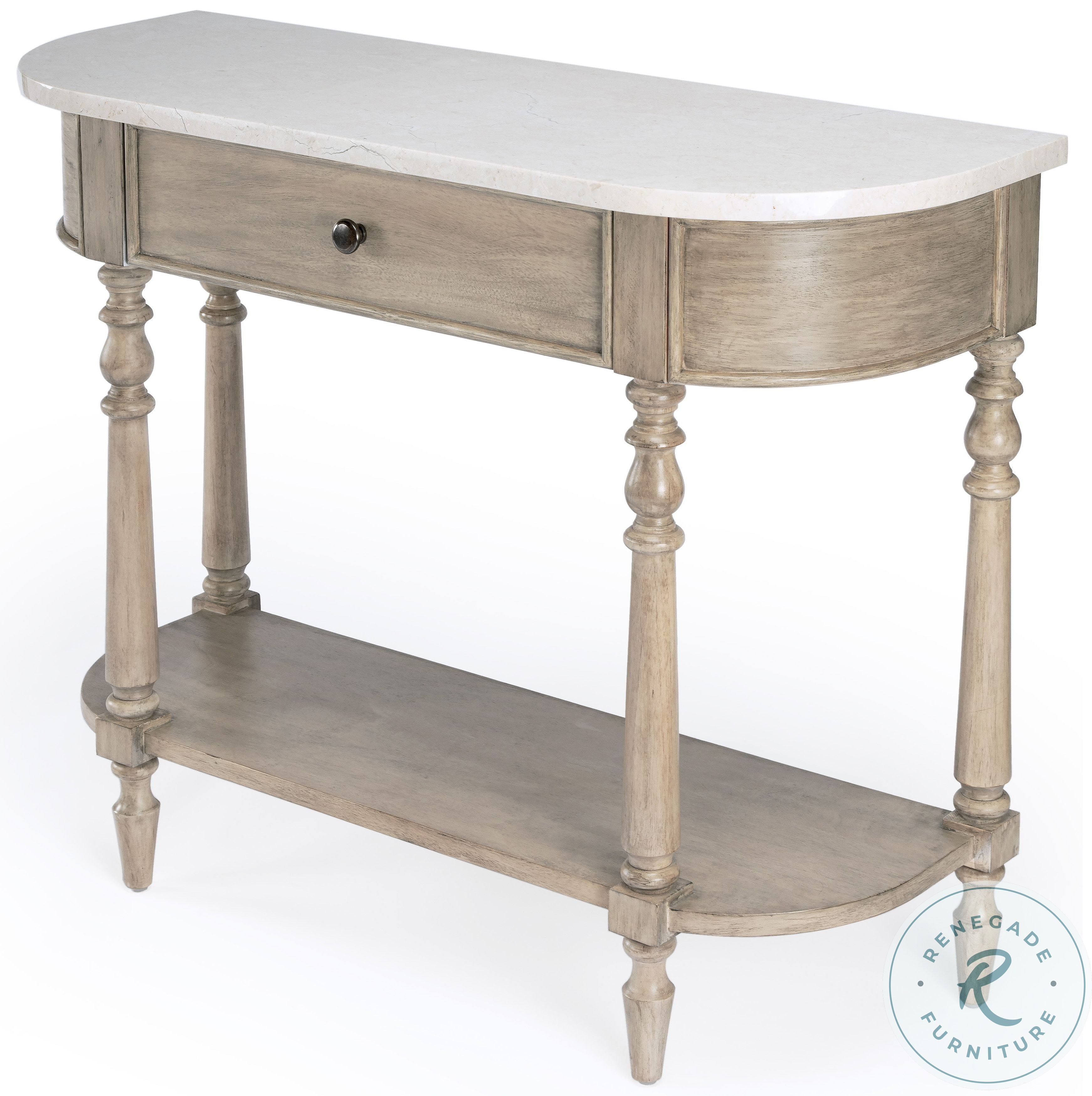 Danielle Sandalwood Beige Console Table From Butler | Coleman Furniture