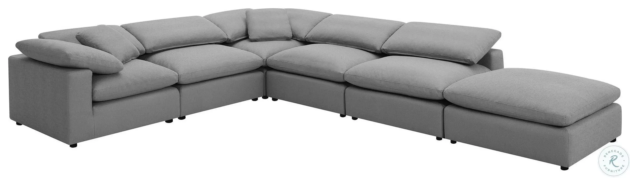 Raleigh Gray Boucle Modular Sectional From Home Gallery Stores | Home ...