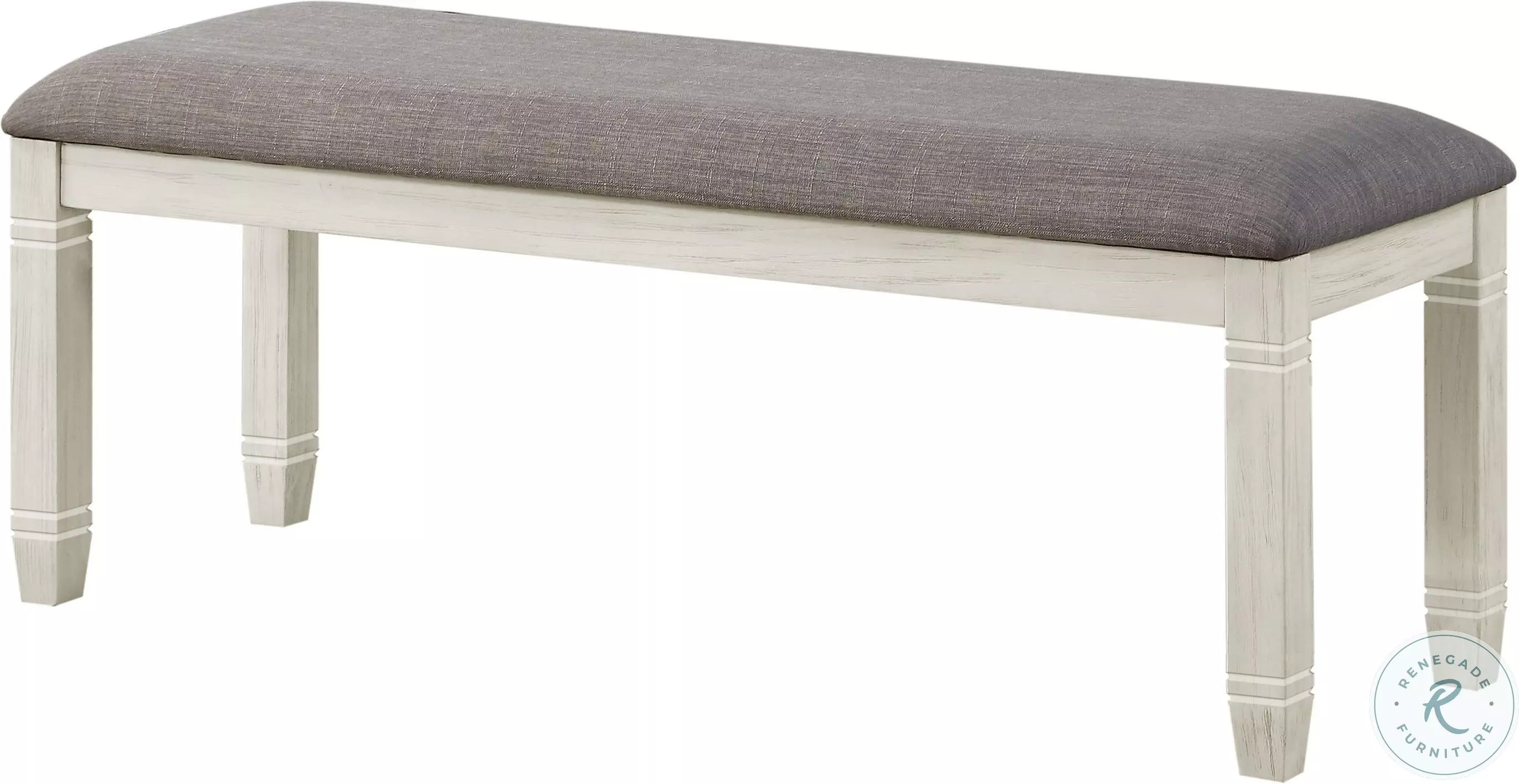 Granby Antique White Bench from Homelegance | Coleman Furniture