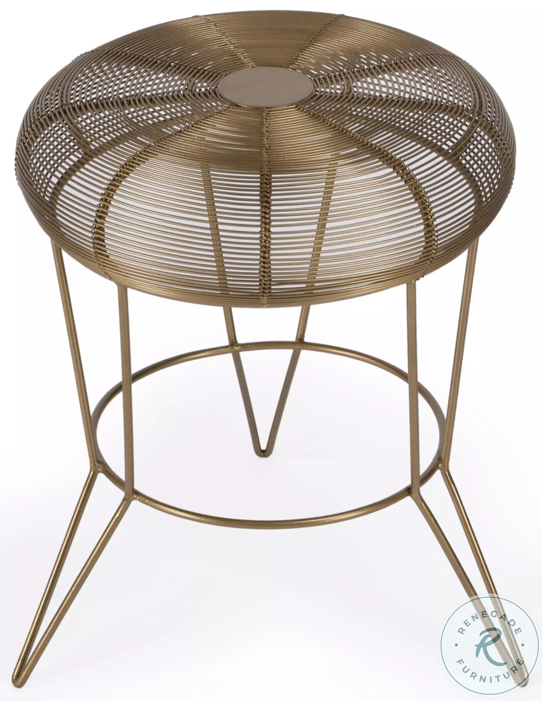 Allen Antique Gold Decorative Wire Accent Table From Butler | Coleman ...