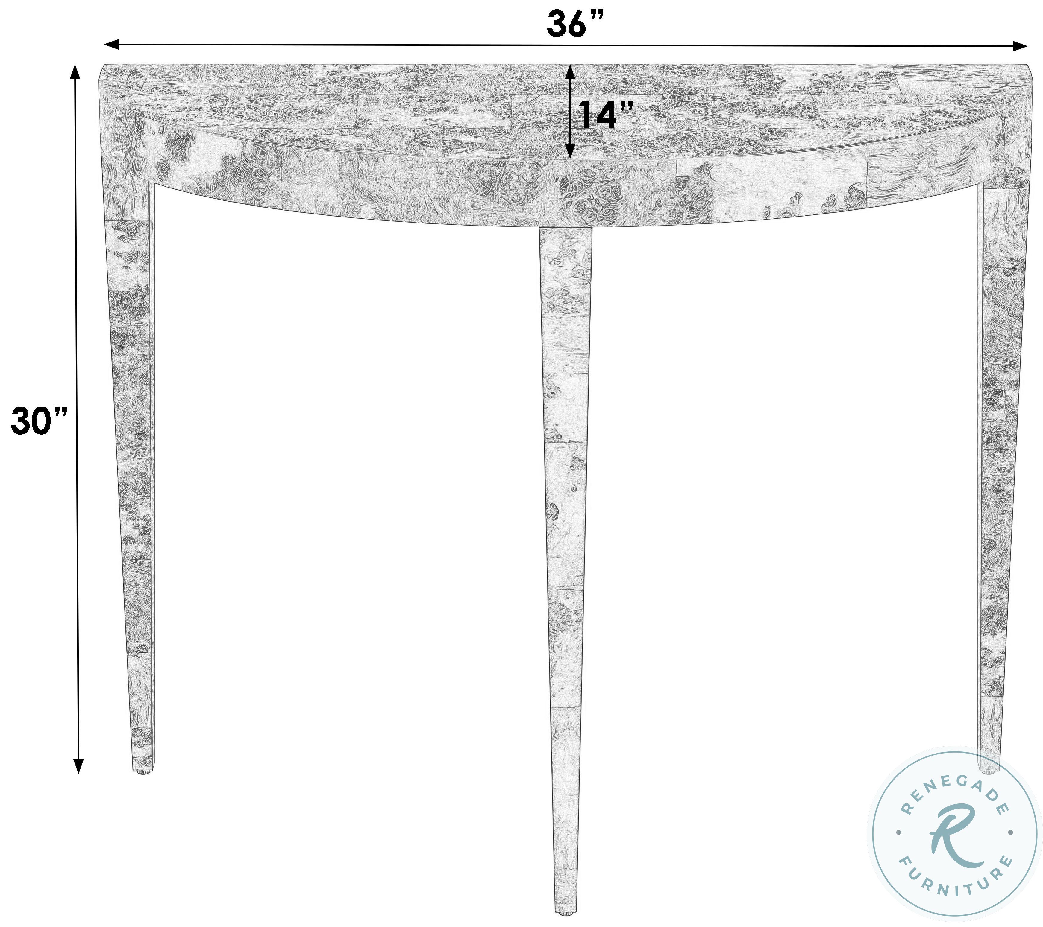 Ingrid Traditional Burl Console Table From Butler | Coleman Furniture