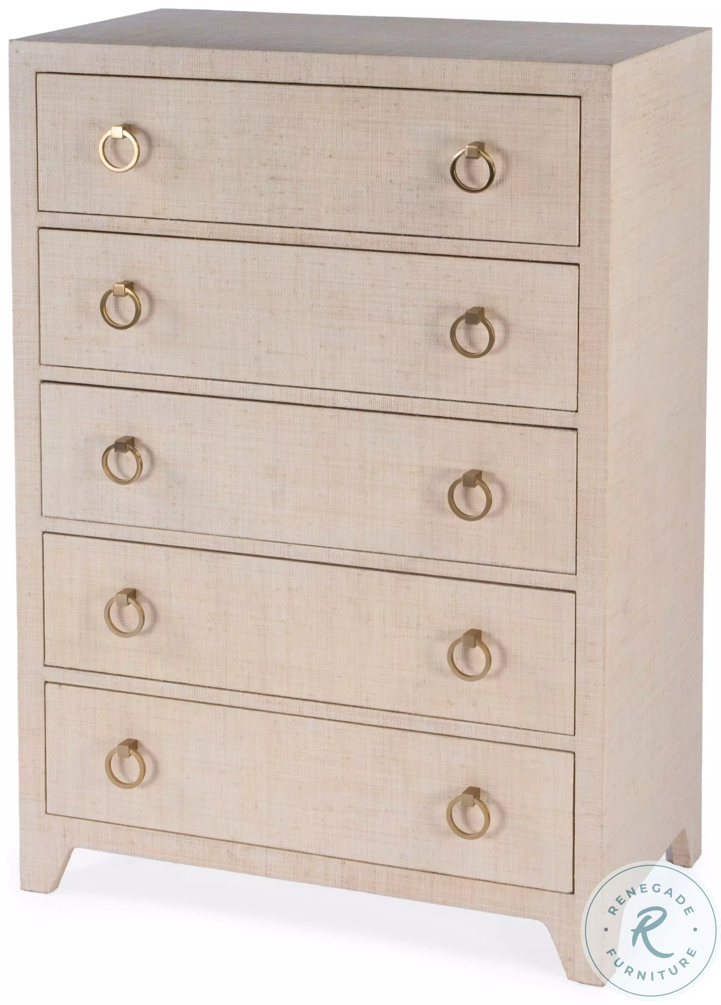 Bar Harbor neutral Raffia Dresser From Butler | Coleman Furniture