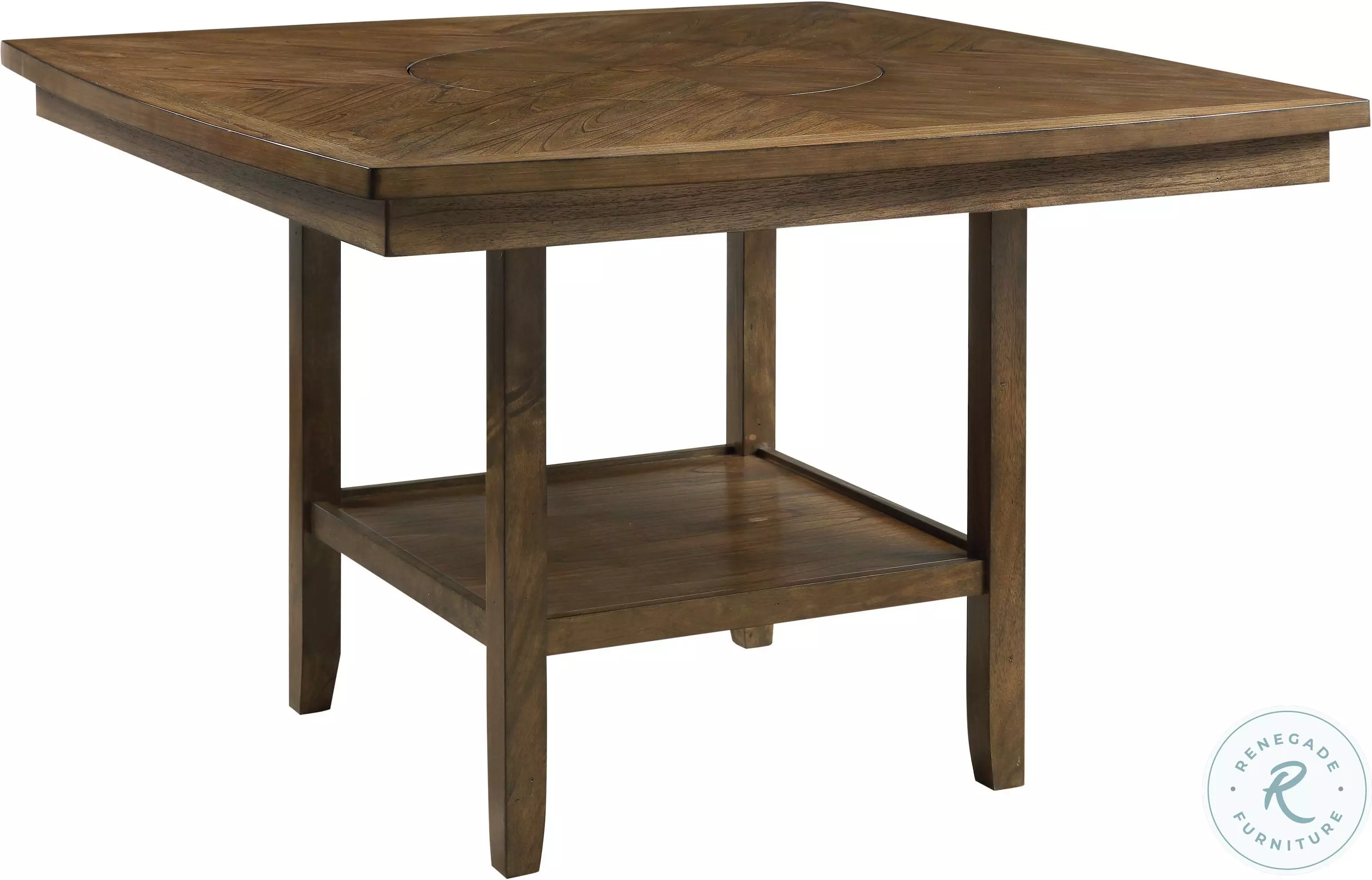Balin Brown Counter Height Dining Table From Homelegance | Coleman ...